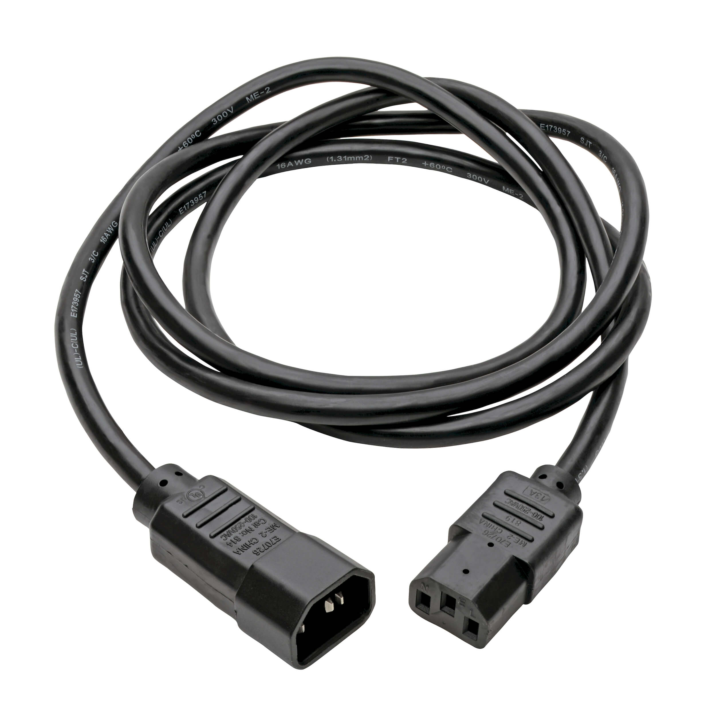 C14 to C13 Computer Power Cord, 6 ft, 18 AWG | Eaton