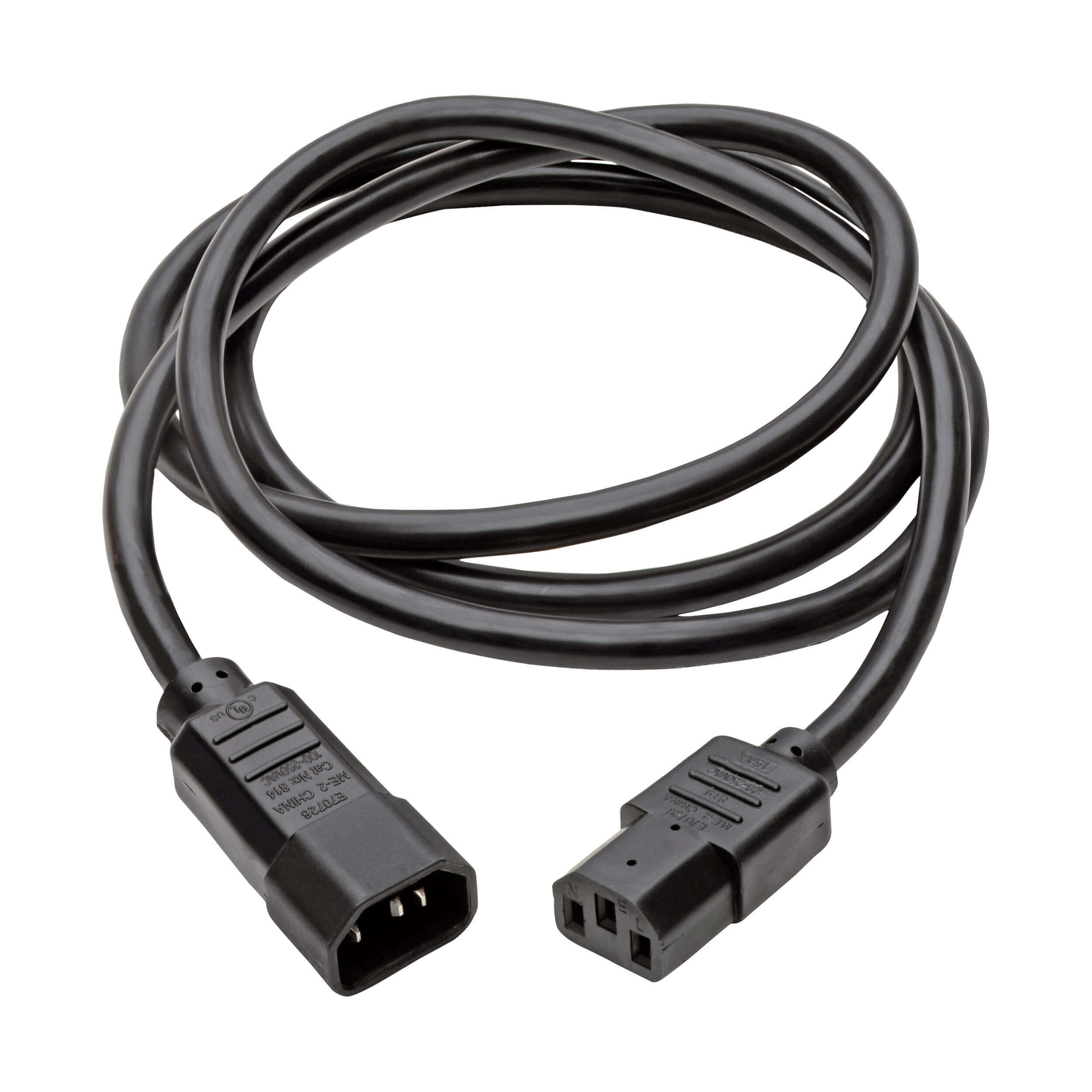 Heavy Duty C14 to C13 Computer Power Cord, 6 ft, Black | Eaton