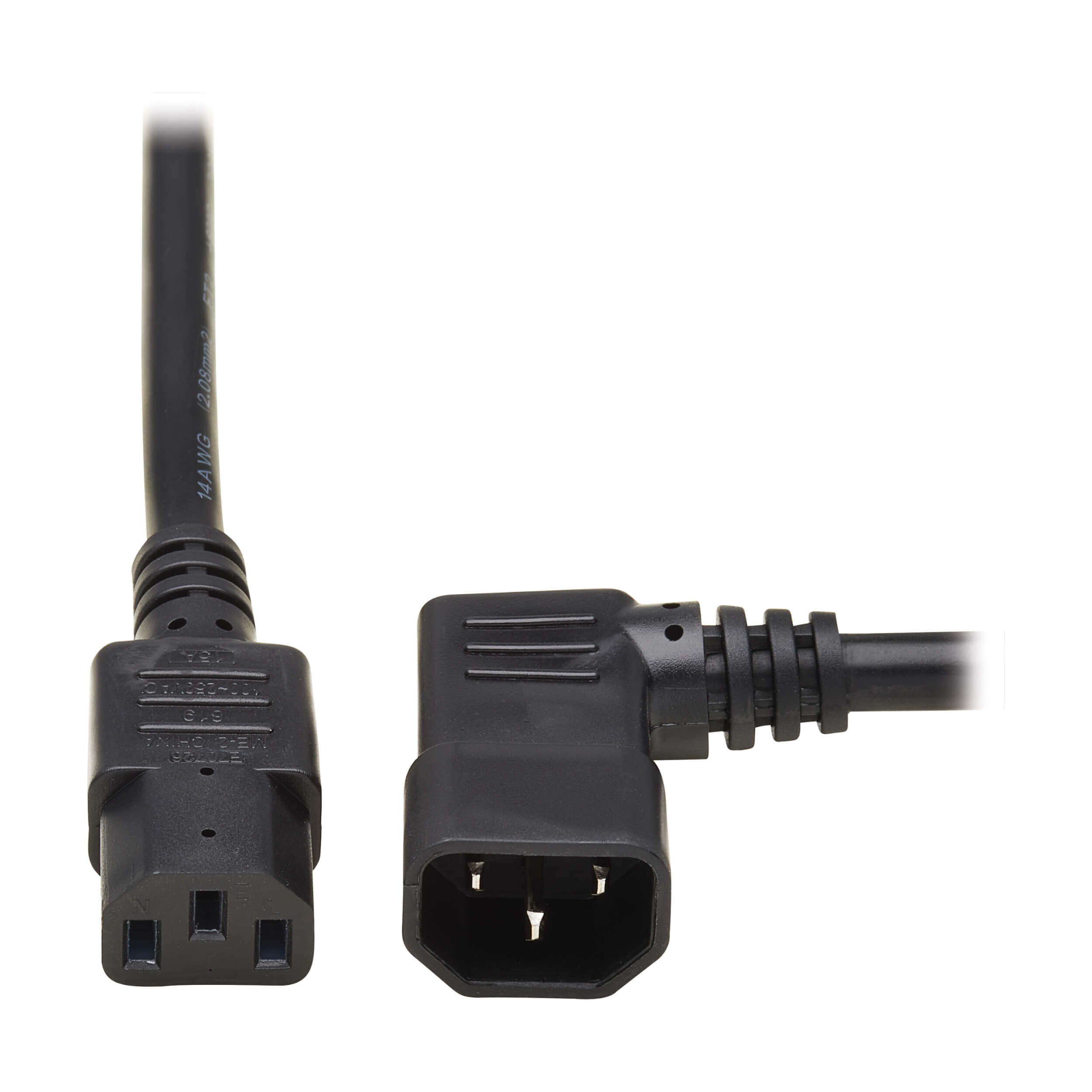 C13 To C14 Right Angle Computer Power Cord, 6-ft | Eaton