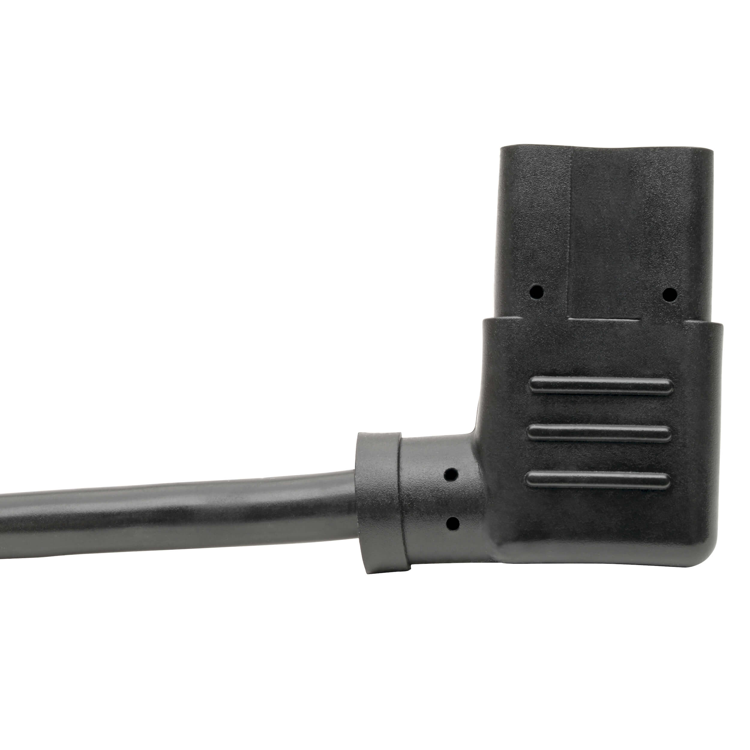 Right Angle PC Power Cord, 5 15P to C13, 6 ft, Black | Eaton