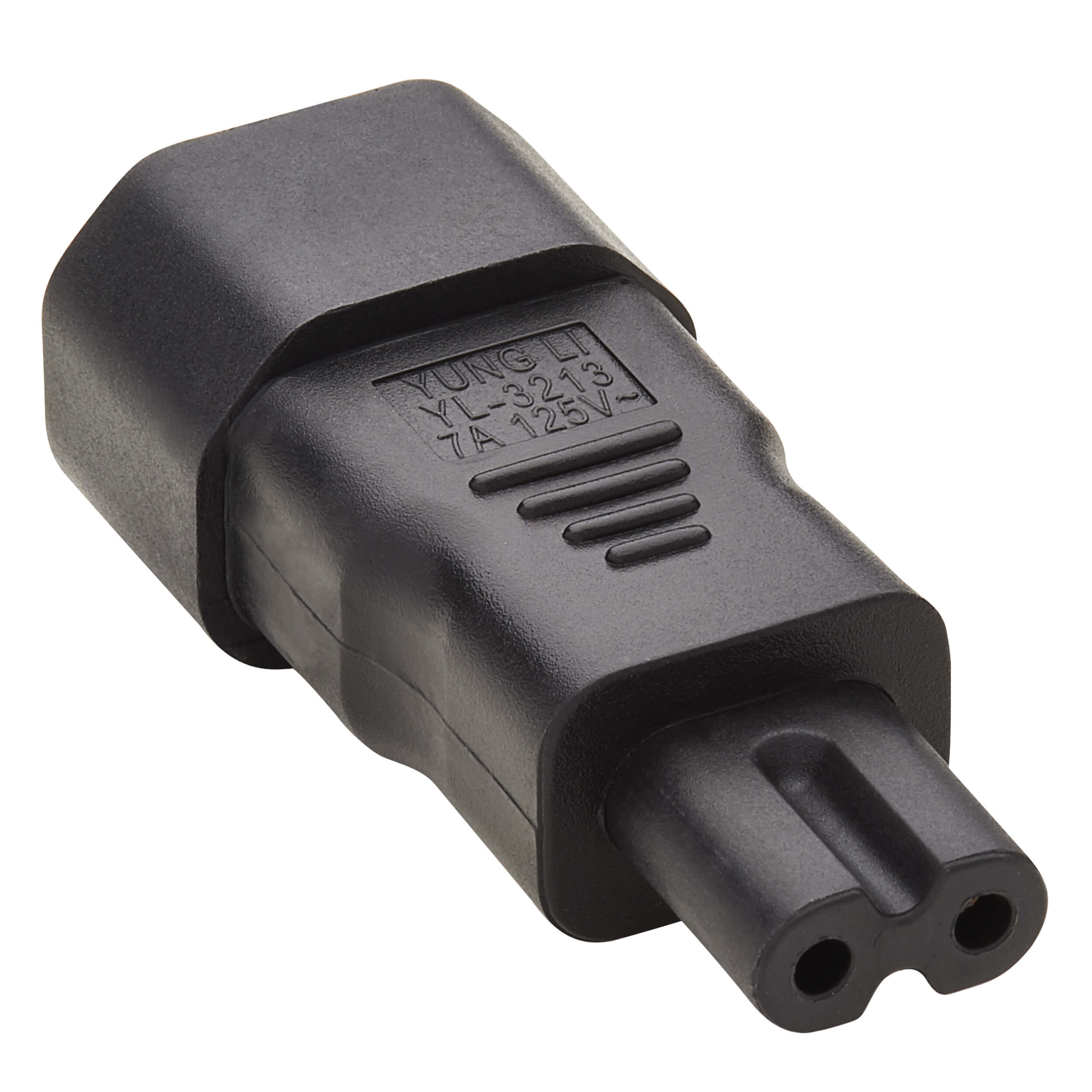 C14 to C7 Adapter, 7A, 125V, Black | Eaton
