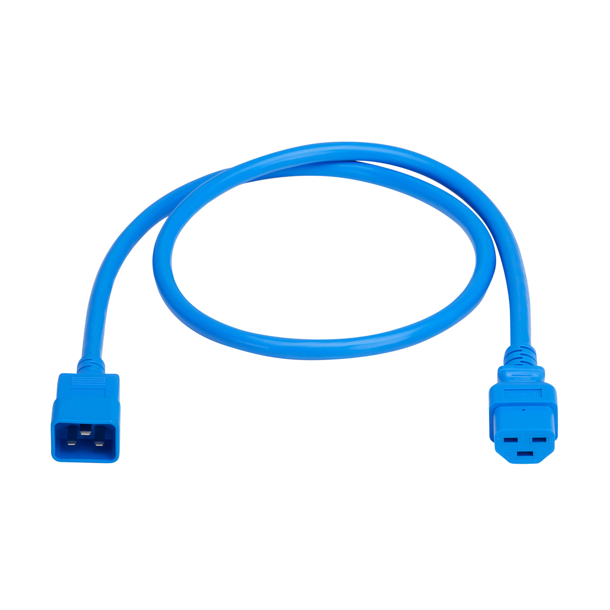 C20 to C21 Power Cord, Heavy Duty, 20A, 3 ft, Blue | Eaton