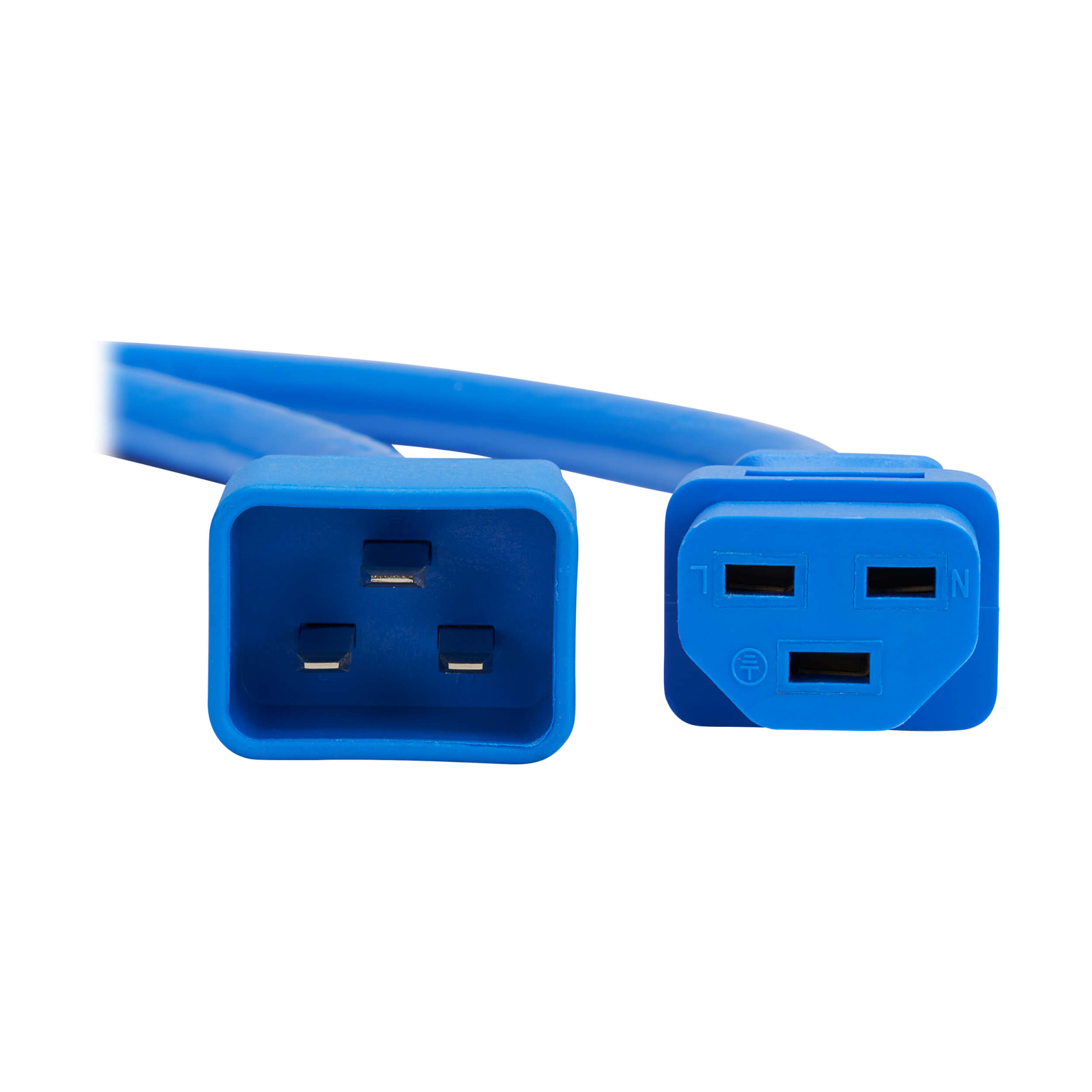 C20 to C21 Power Cord, Heavy Duty, 20A, 6 ft, Blue | Eaton