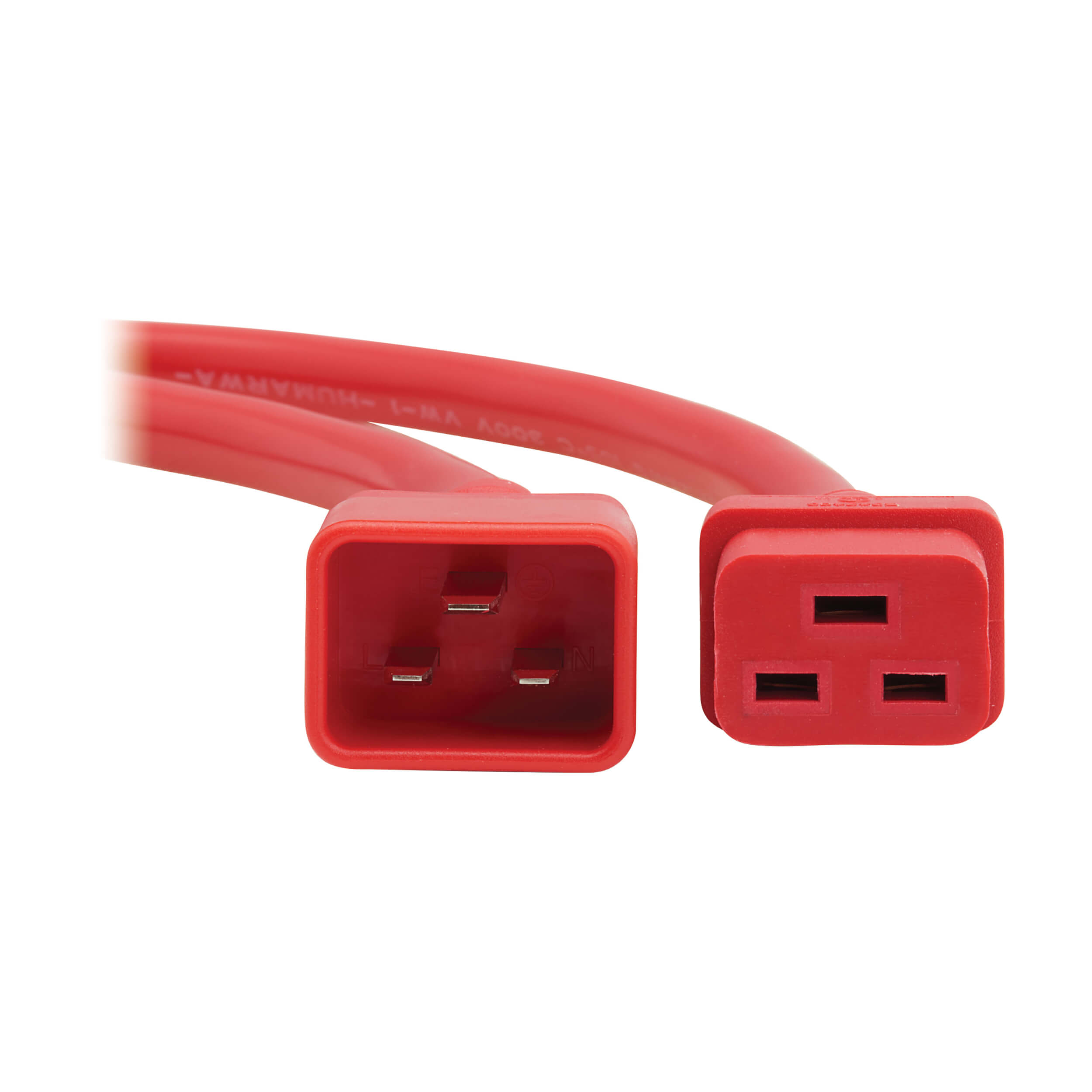 Red C19 to C20 Power Cable, Heavy Duty Extension Cord, 20A, 6-ft | Eaton