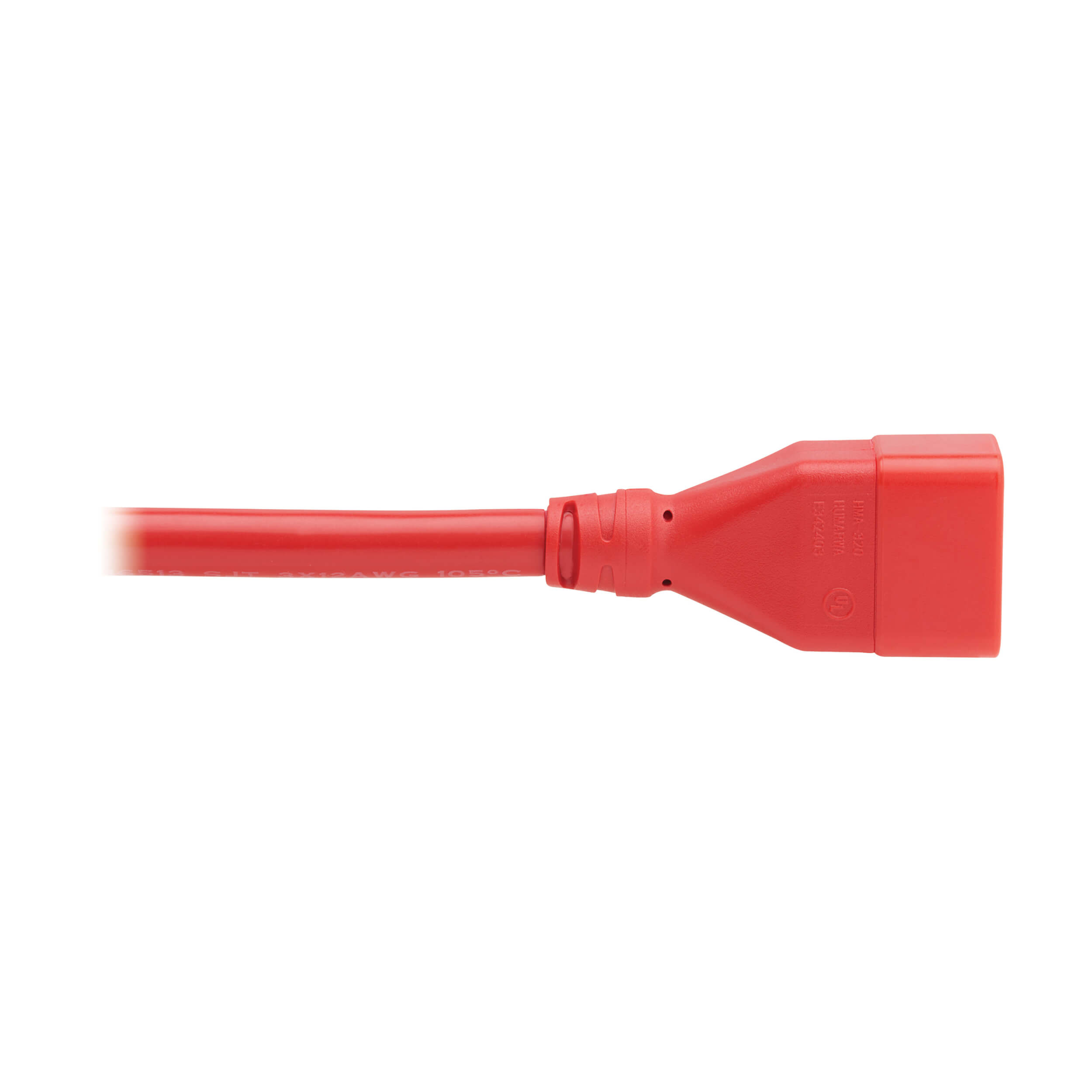 Red C19 to C20 Power Cable, Heavy Duty Extension Cord, 20A, 6-ft | Eaton