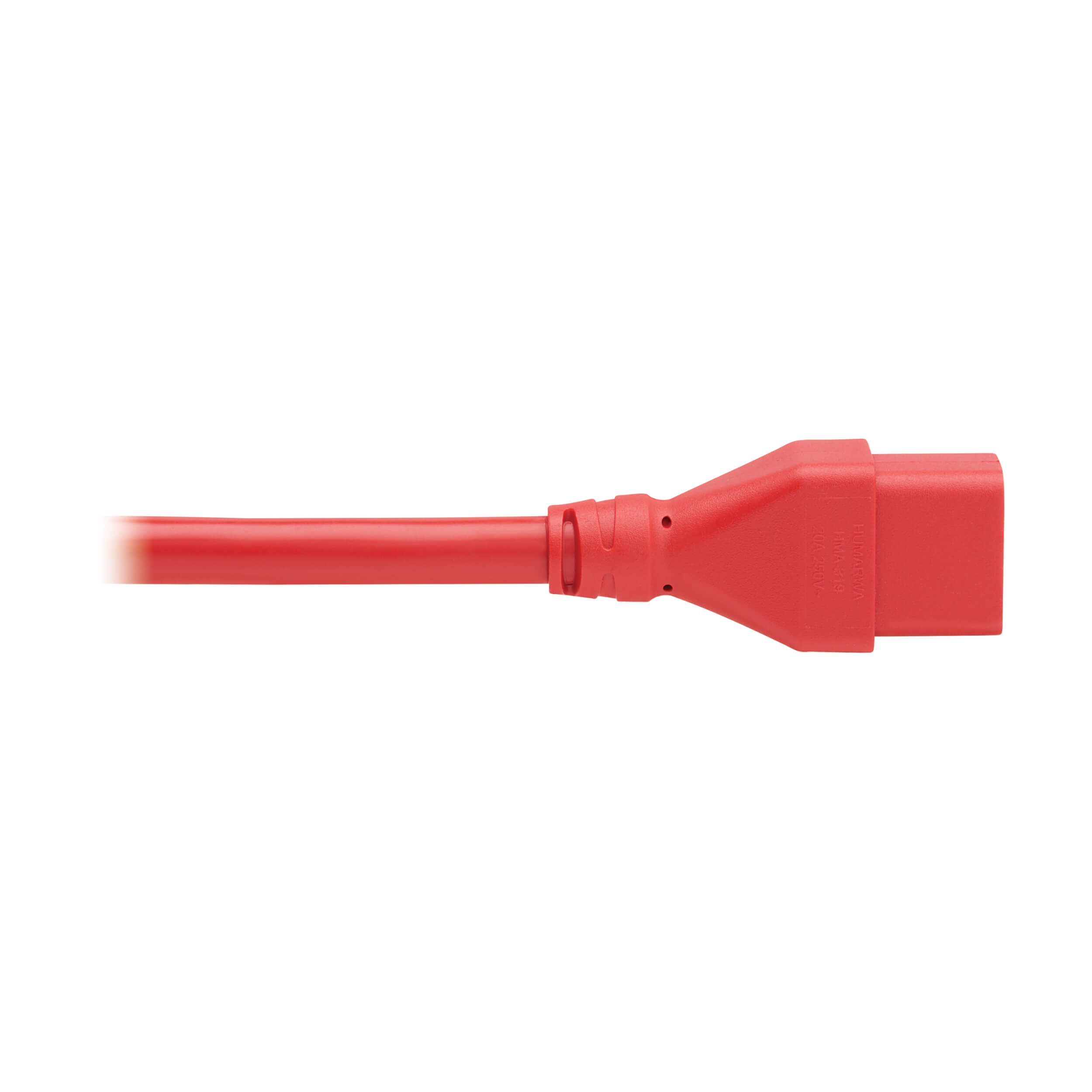 Red C19 to C20 Power Cable, Heavy Duty Extension Cord, 20A, 6-ft | Eaton