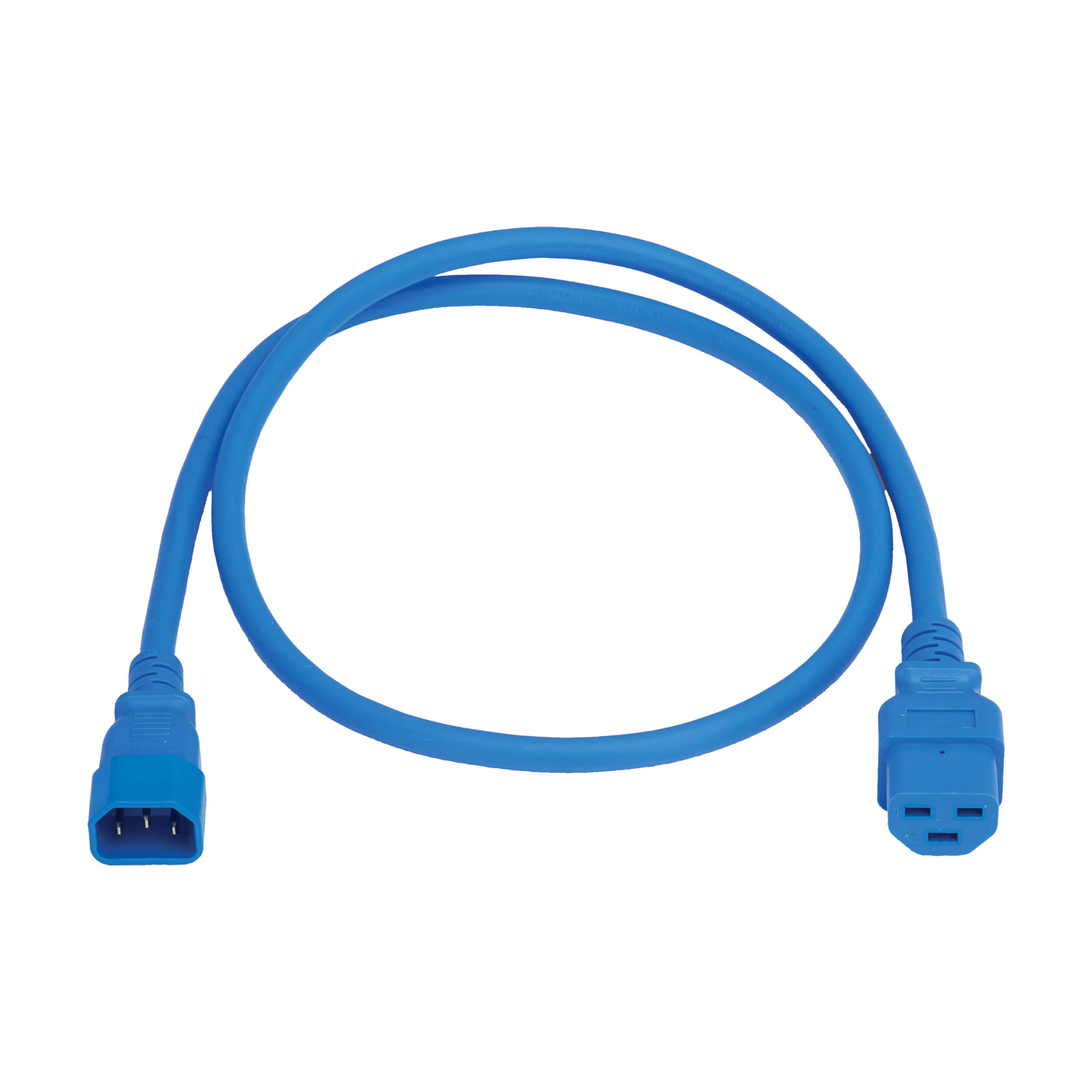 C21 to C14 Power Cord, Heavy Duty, 15A, 3 ft, Blue | Eaton