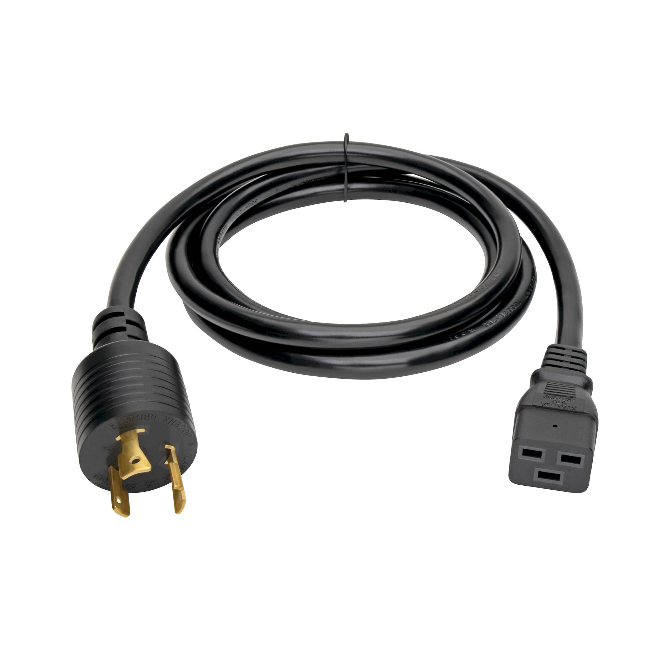 C19 to L6 20P Power Cord, Heavy Duty, 6 ft, Black | Eaton