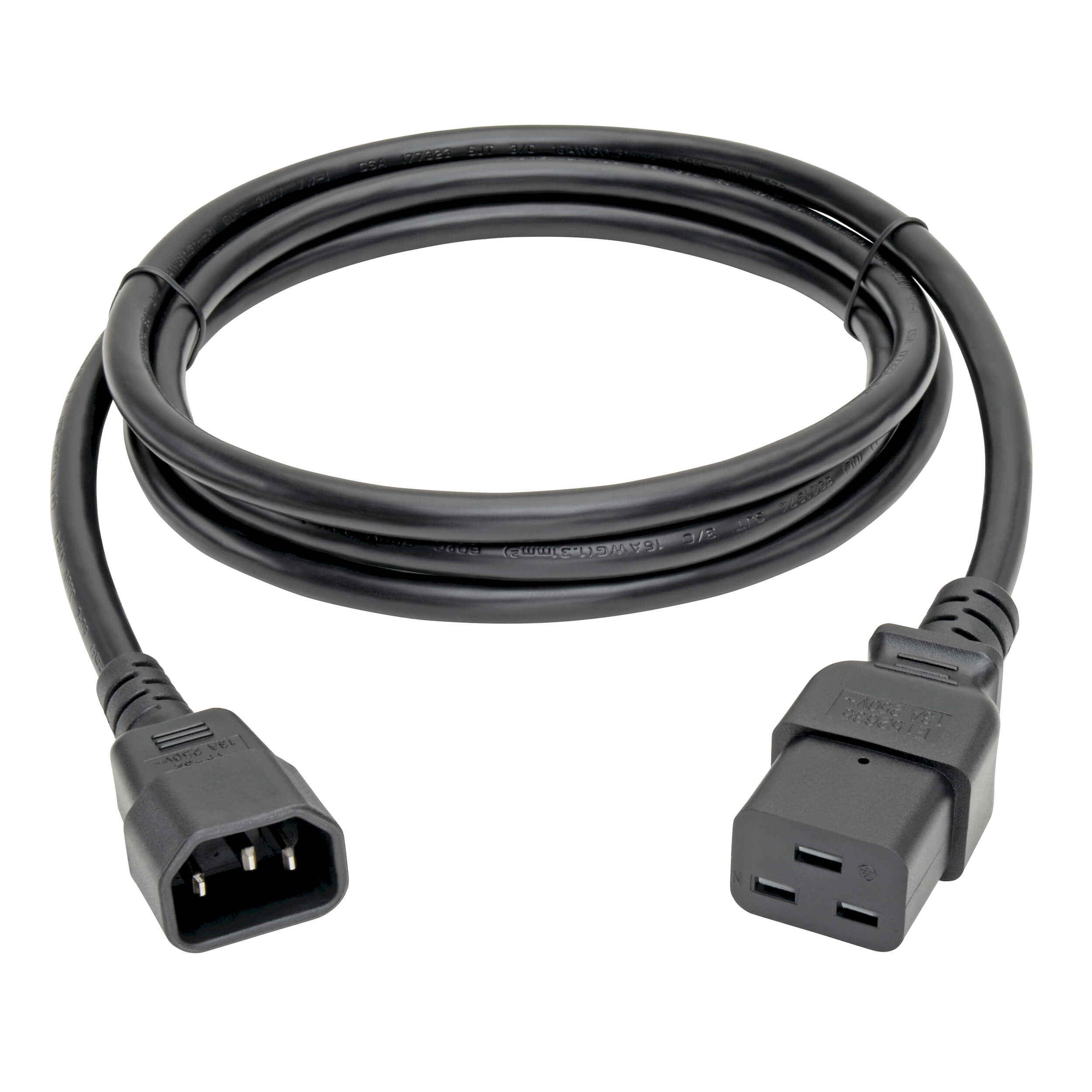 C19 To C14 Power Cord, Power Adapter, 6 ft, 18 AWG | Eaton
