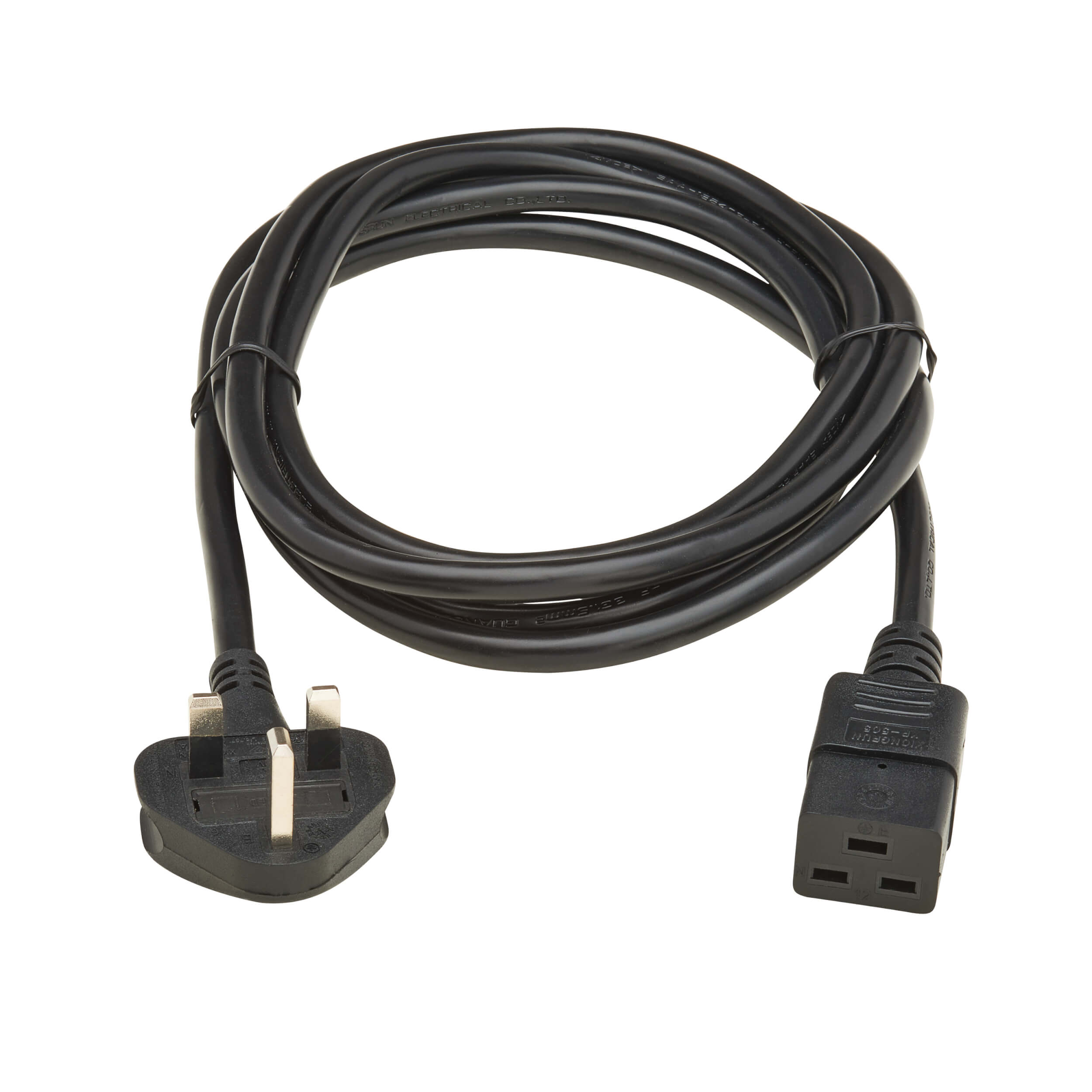 BS1363 to C19 UK Computer Power Cord, H05VV-F, 2.5M | Eaton