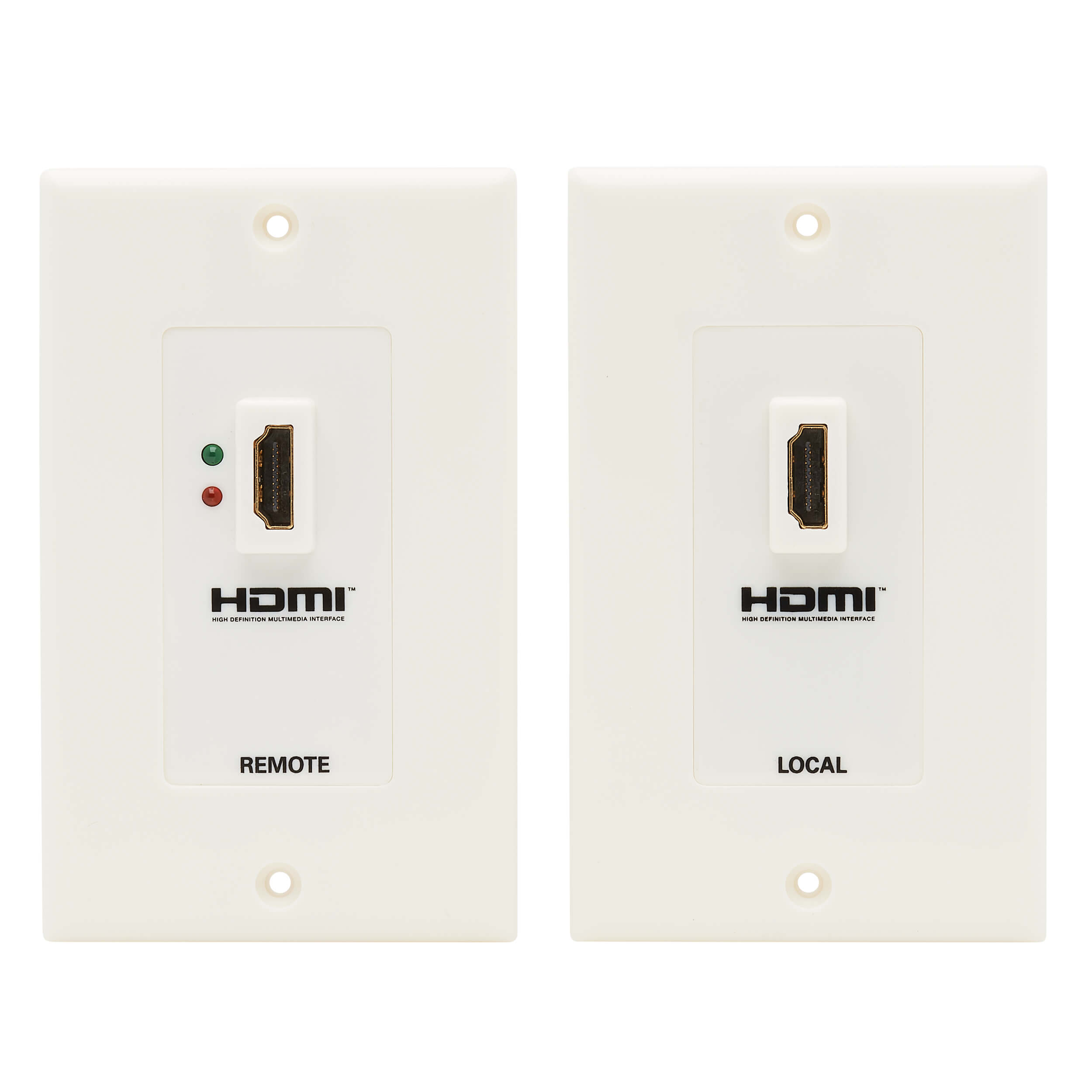 HDMI over Dual Cat5/Cat6 Extender Wall Plate Kit with Transmitter and ...
