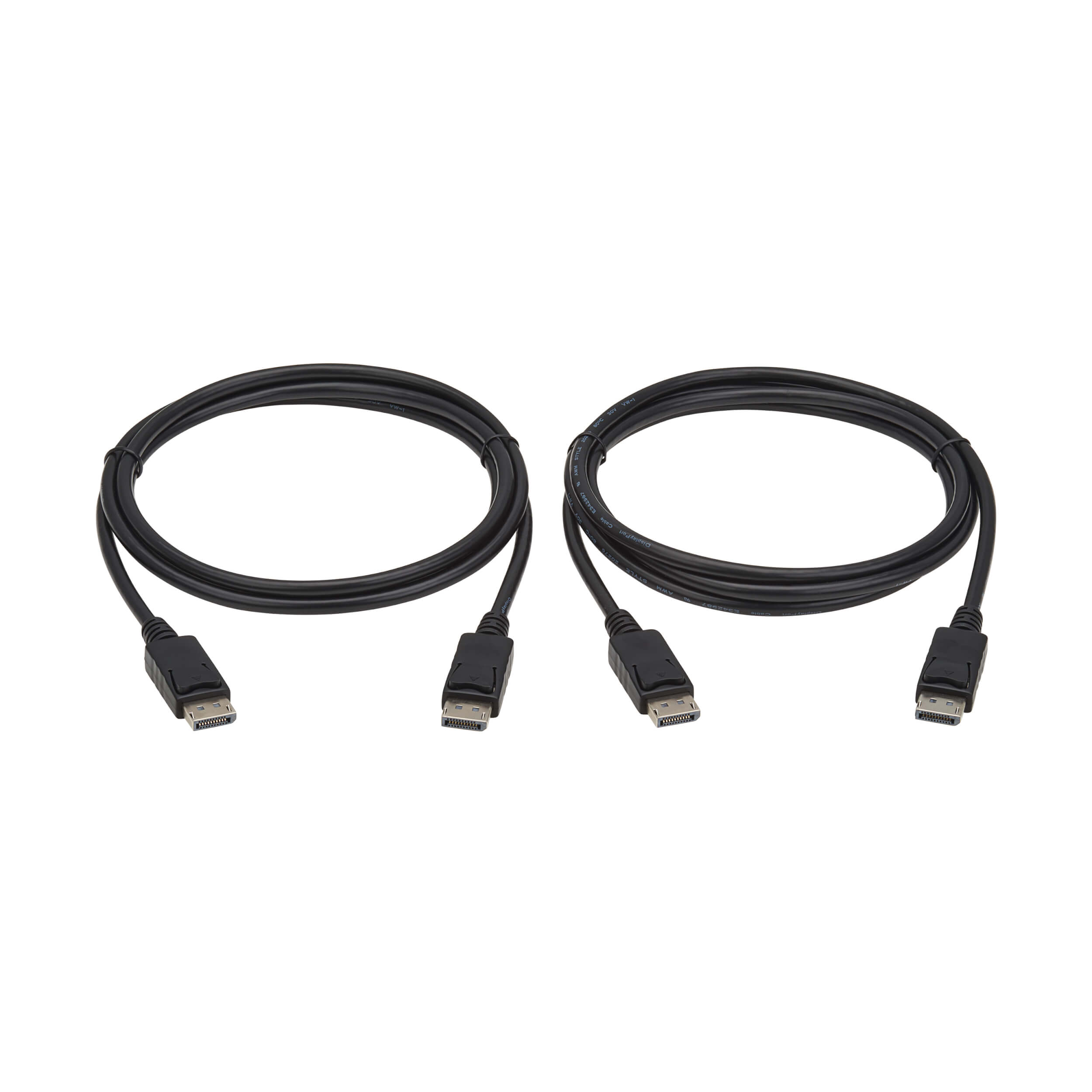 DisplayPort Cable, Latching Connectors, 4K 60 Hz, 10ft, 2-Pack | Eaton