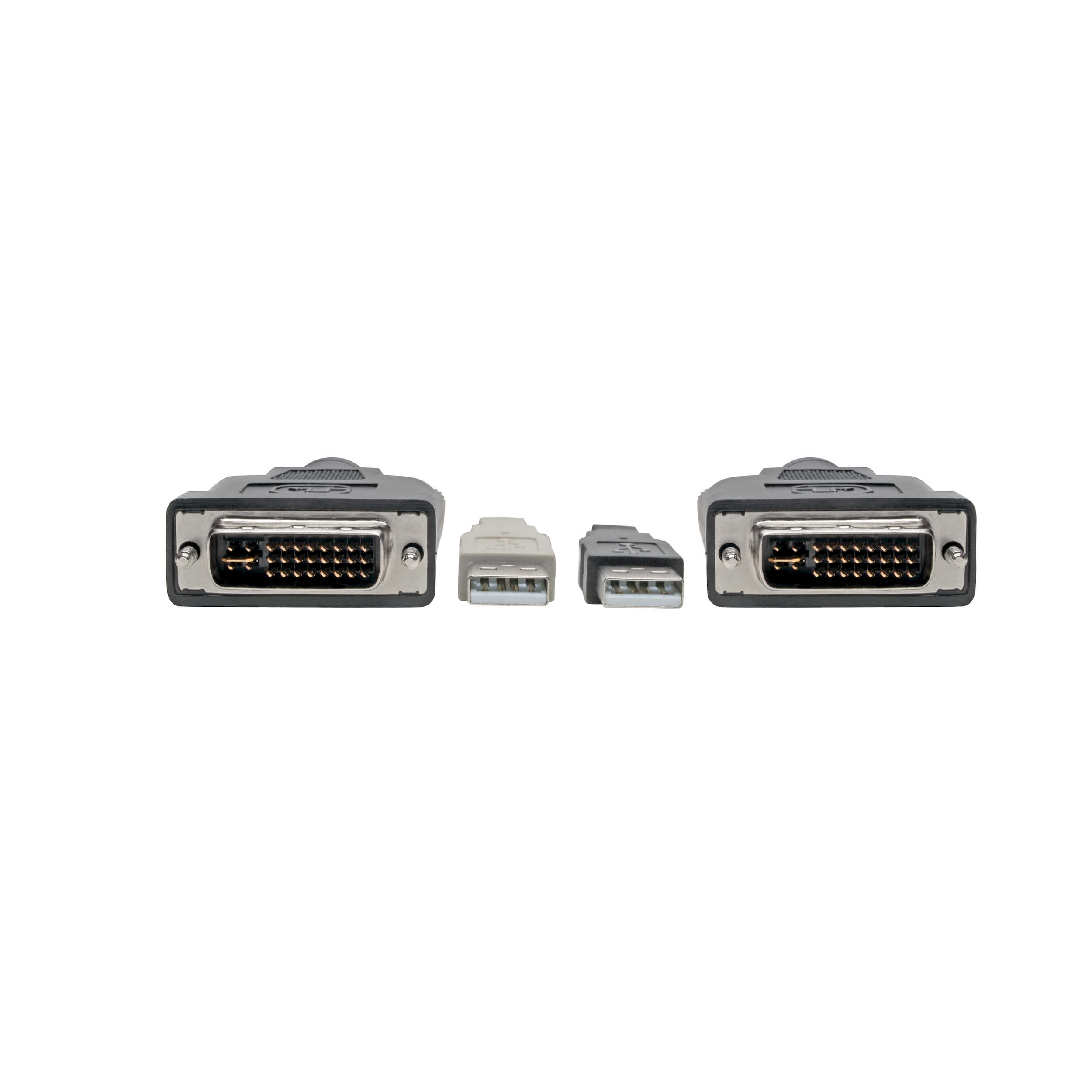 DVI to Dual USB-A KVM Cable, 2x Male to 2x Male, 10ft | Eaton