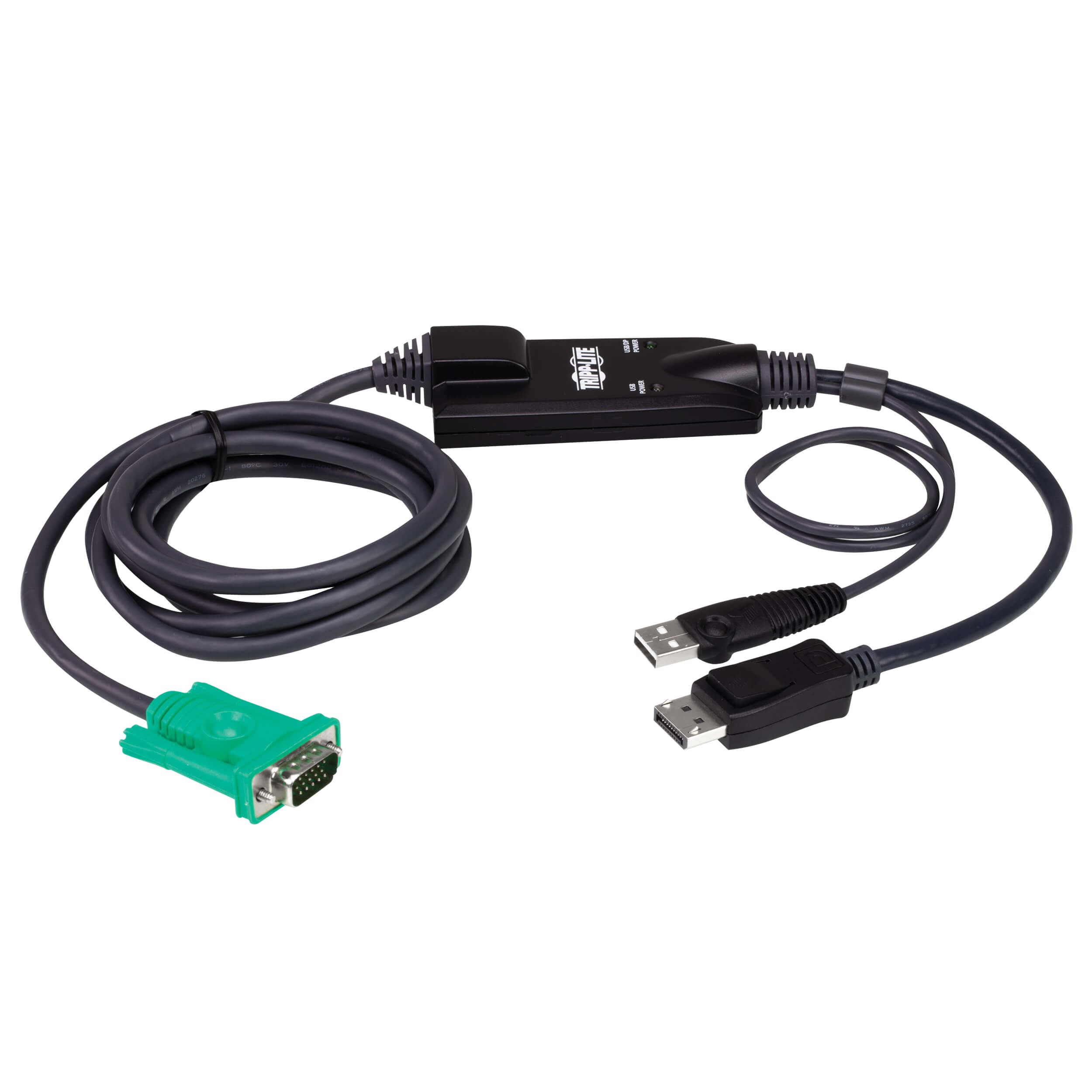 VGA to DisplayPort Plus USB-A KVM Cable, 6 ft. (1.8 m) | Eaton