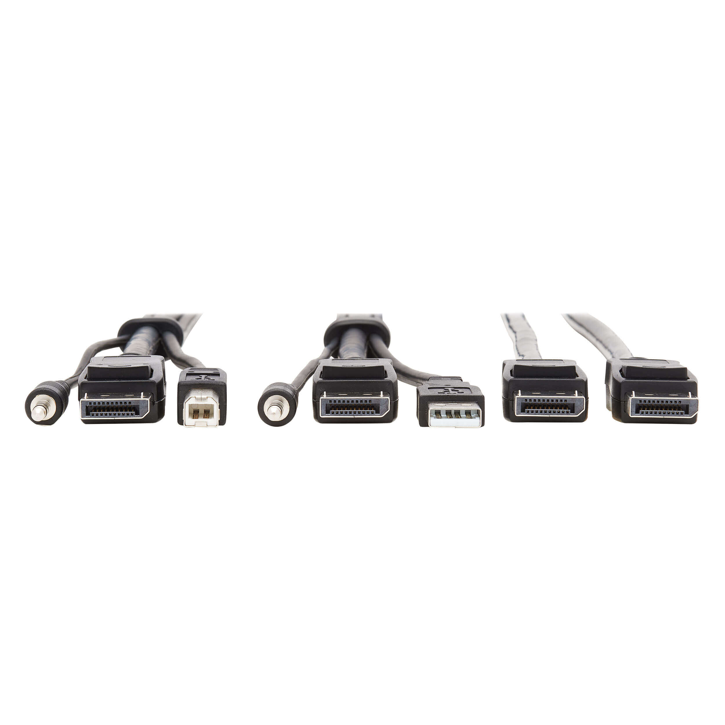 Dual DisplayPort KVM Cable, 3xM/3xM, DP, M/M, 4K, 10ft | Eaton