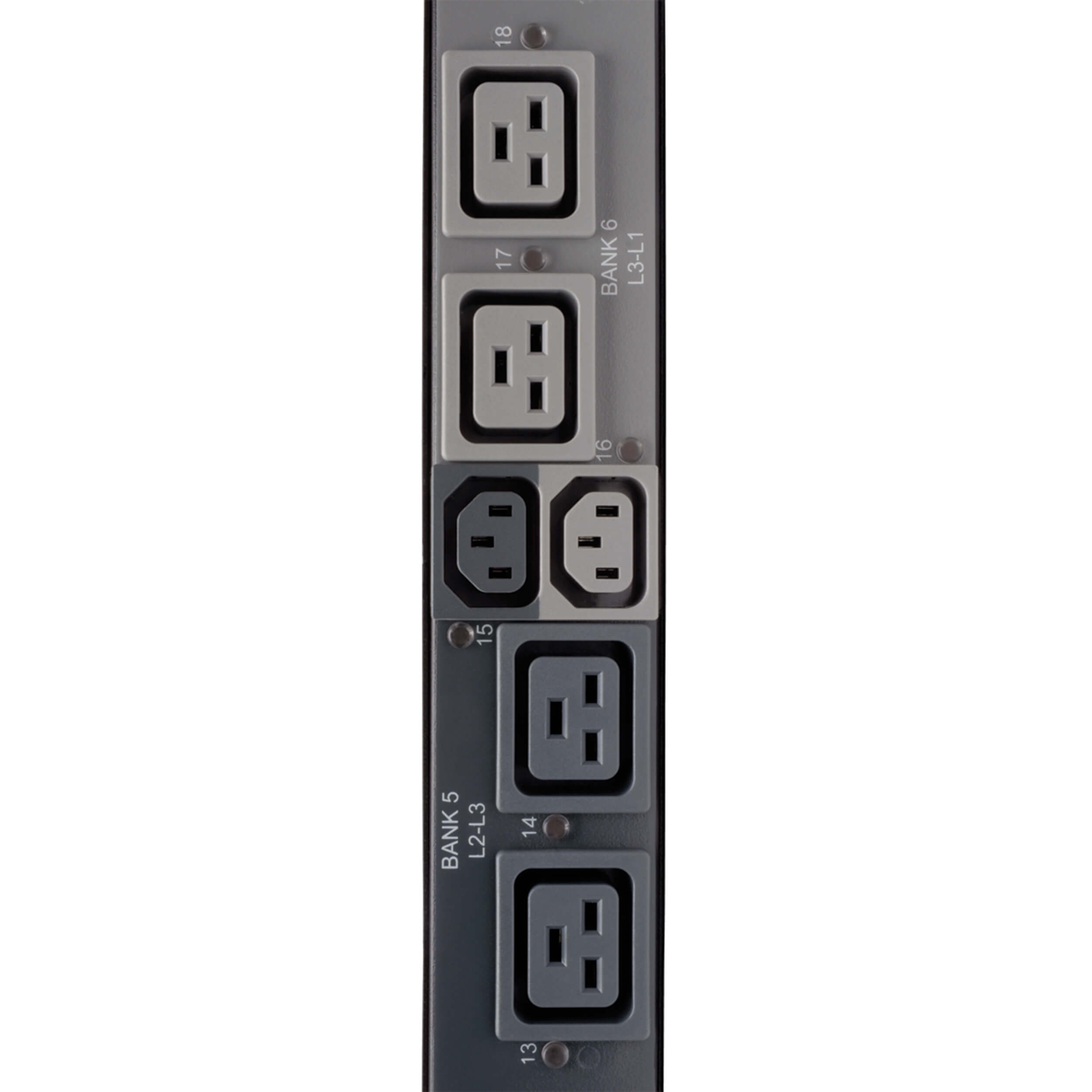 3-Phase PDU, 16.2kW, 6 x C13, 12 x C19 Monitored Outlets (208/240V ...