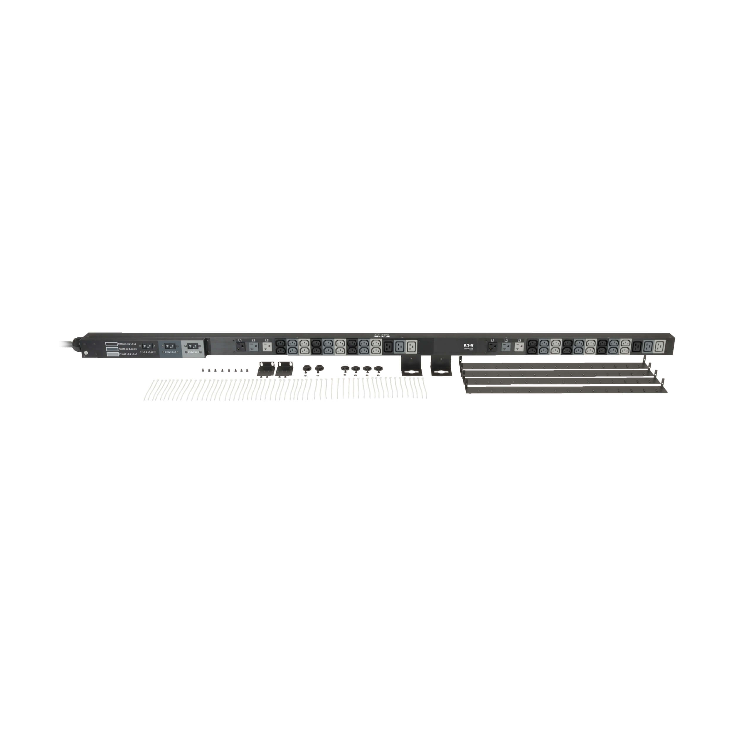 Three-Phase PDU, 8.6kW 208/120V, 48 C13, C19, 5-15/20R Outlets, L21-30P ...