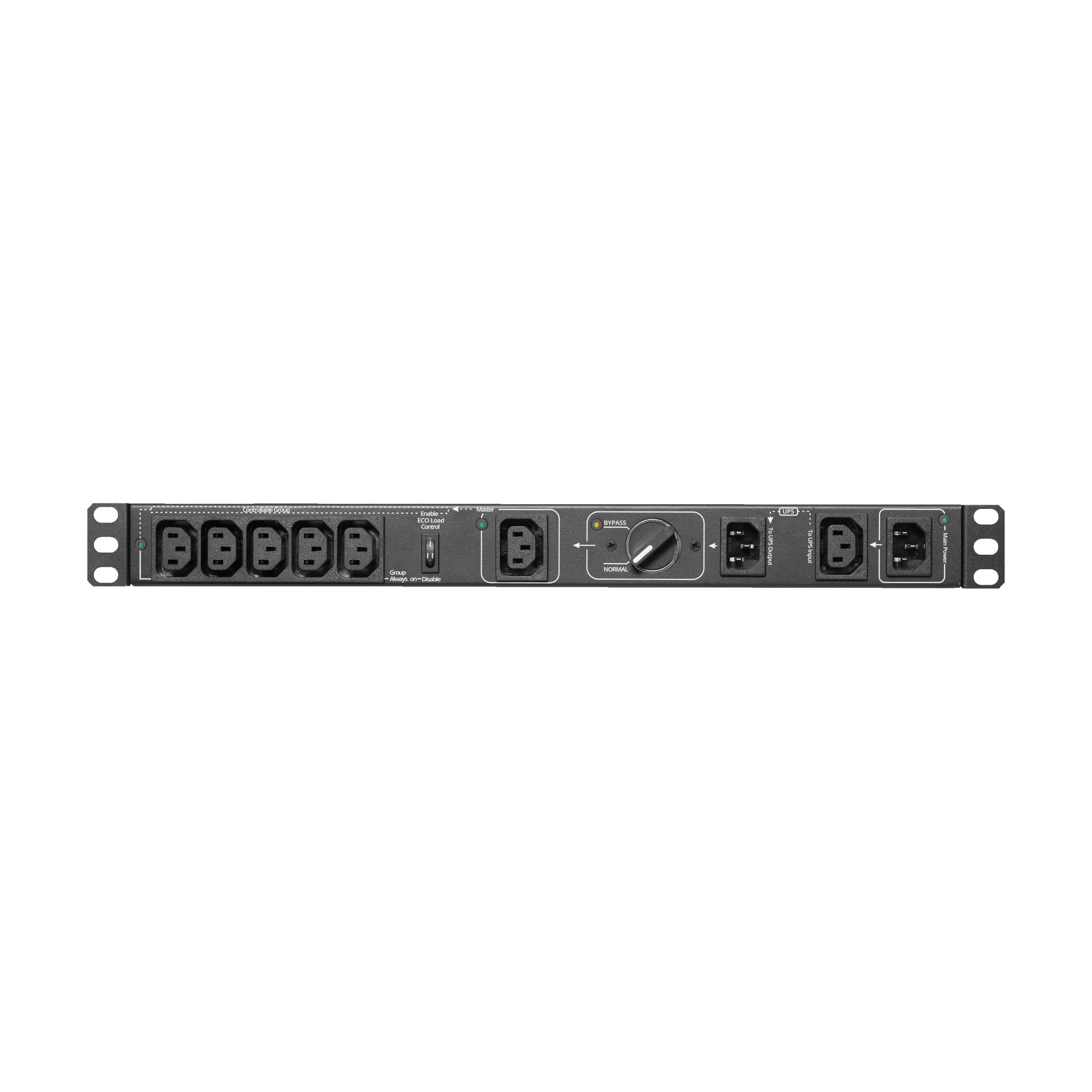 Single-Phase Hot-Swap PDU, 6x C13 Outlets, 2x C14 Inlets, 1U Rack or ...