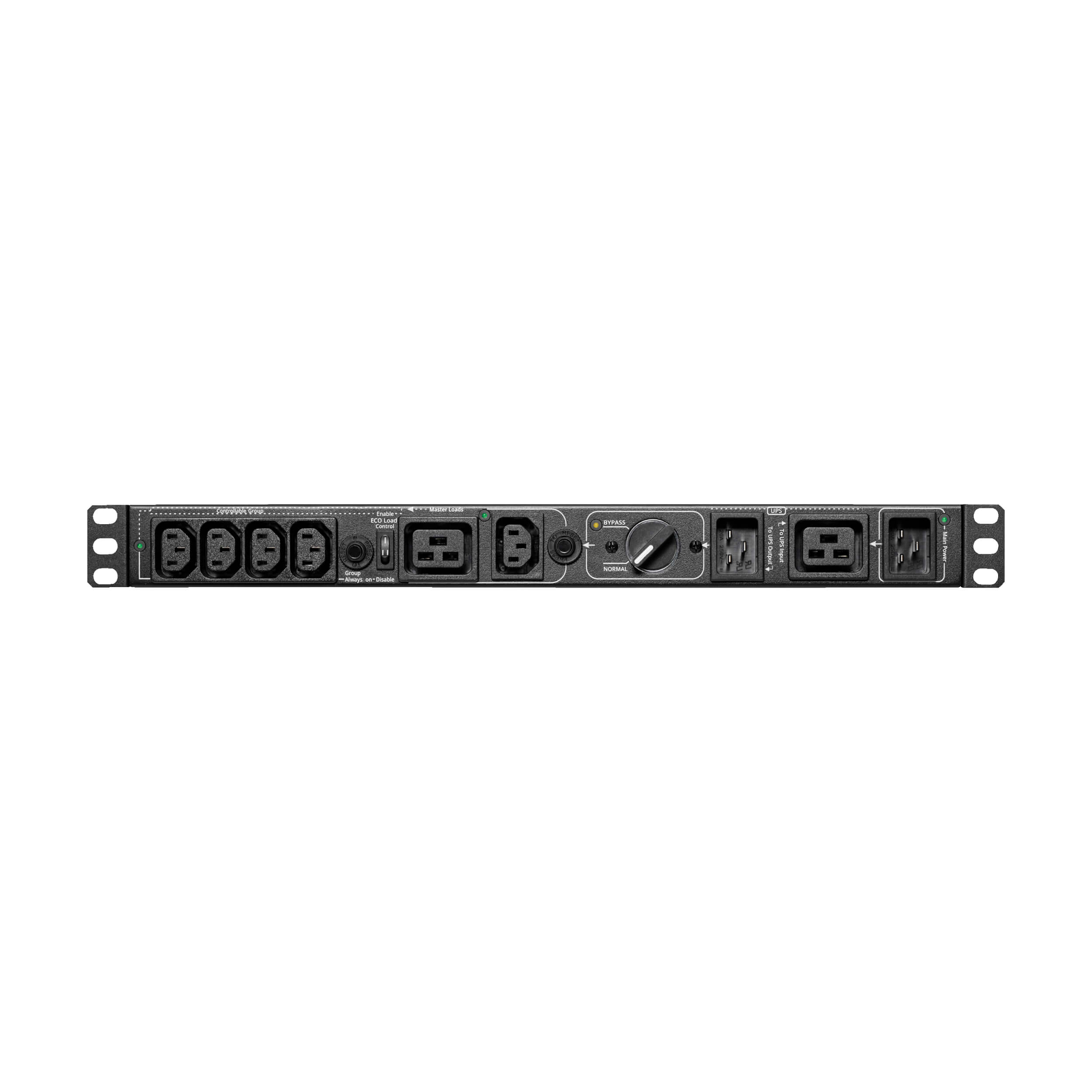 Single-Phase Hot-Swap PDU, C13, C19 Outlets, C20 Inlets, 1U Rack or ...