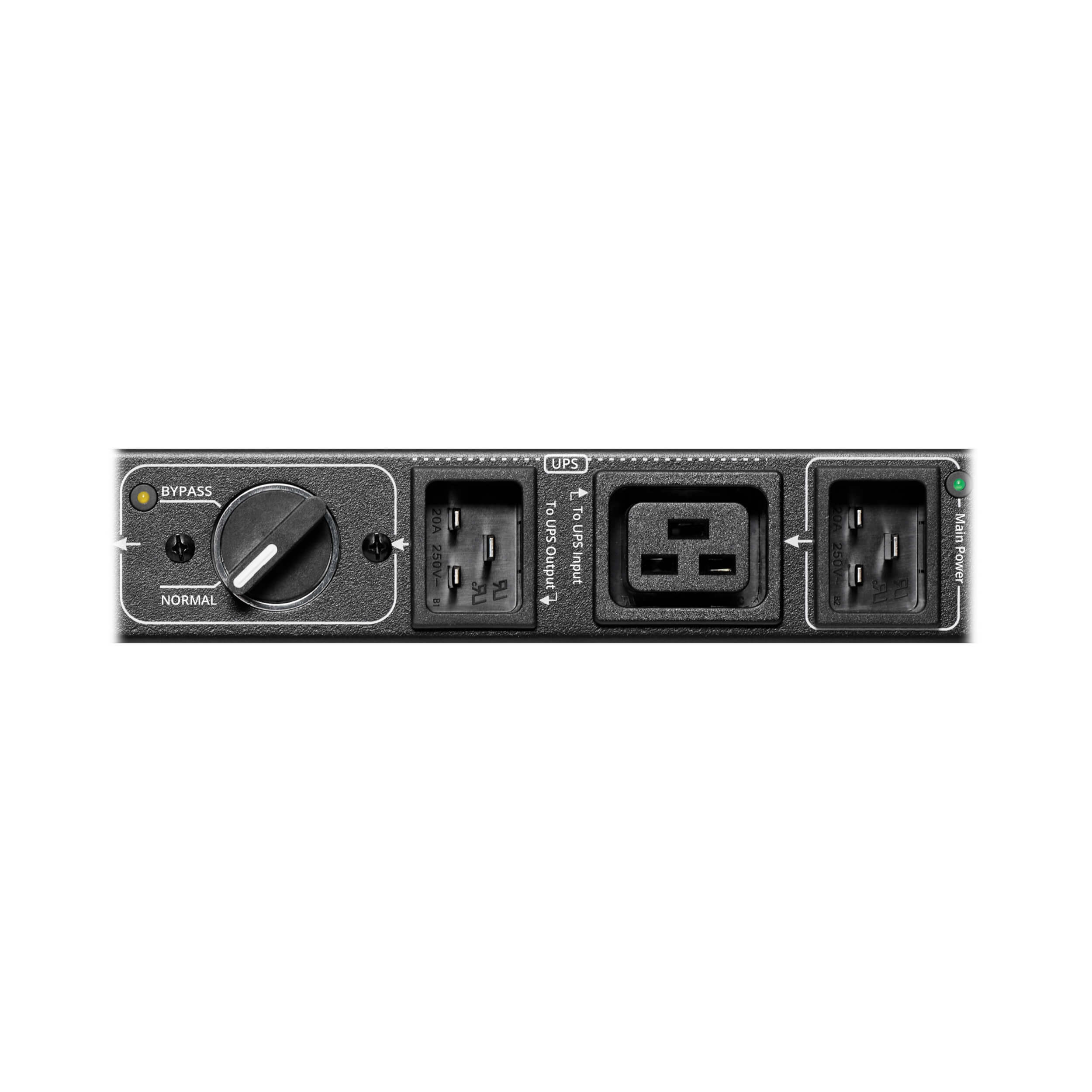 Single-Phase Hot-Swap PDU, C13, C19 Outlets, C20 Inlets, 1U Rack or ...