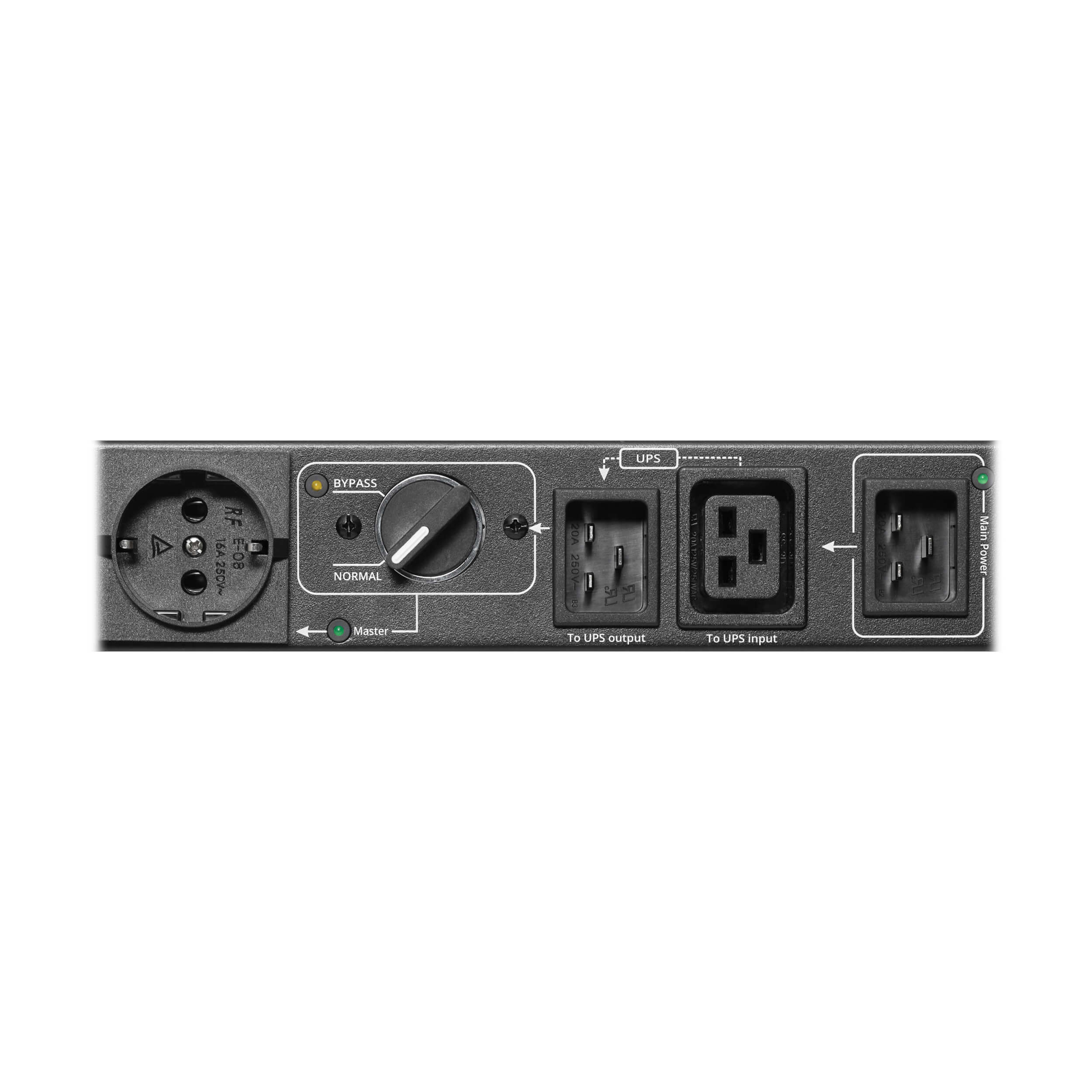Single-Phase Hot-Swap PDU, 4x Schuko Outlets, Rack or Wall Mount | Eaton
