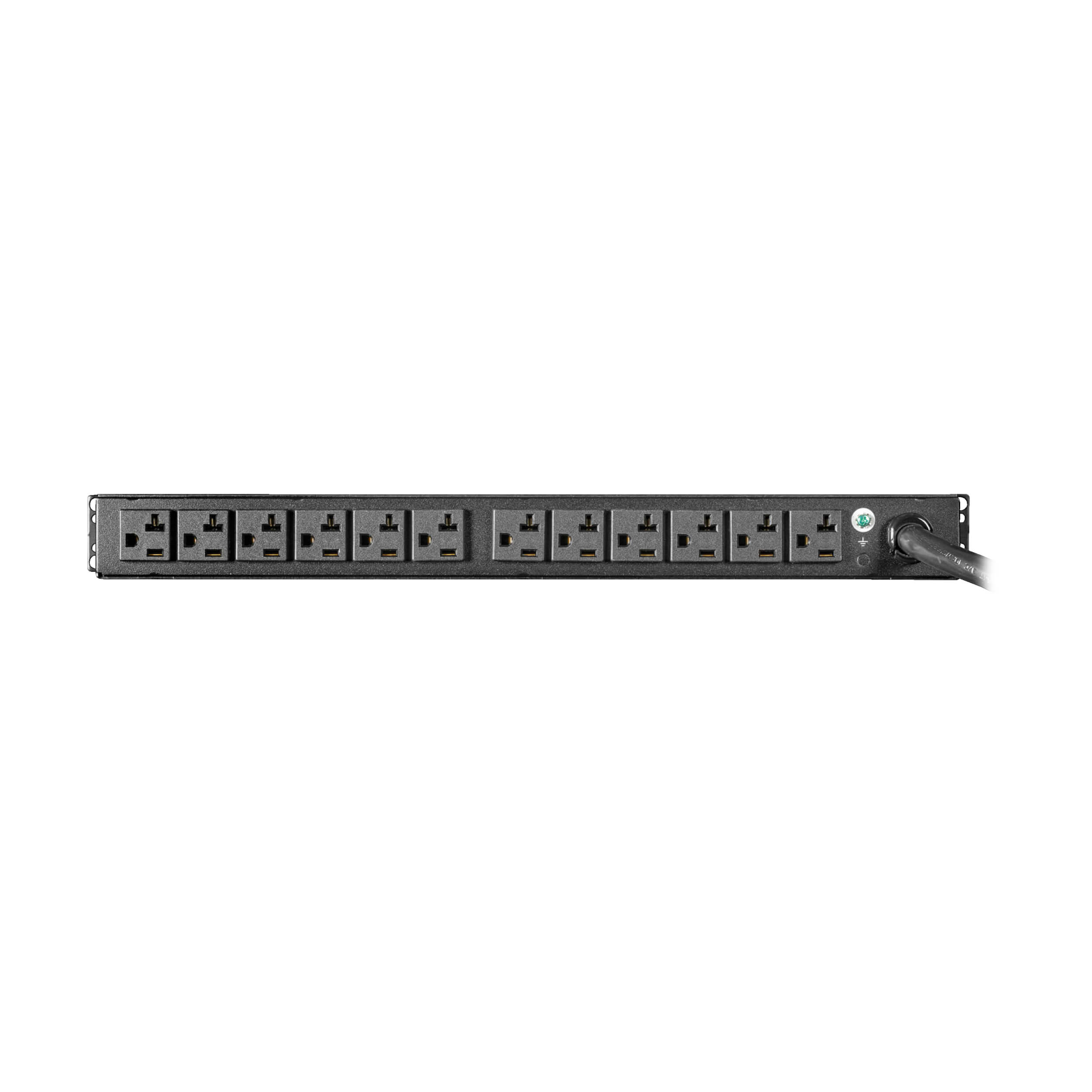 Single-Phase Basic PDU 120V, 12 5-15/20R Outlets, 15-ft Cord, 1U Rack ...