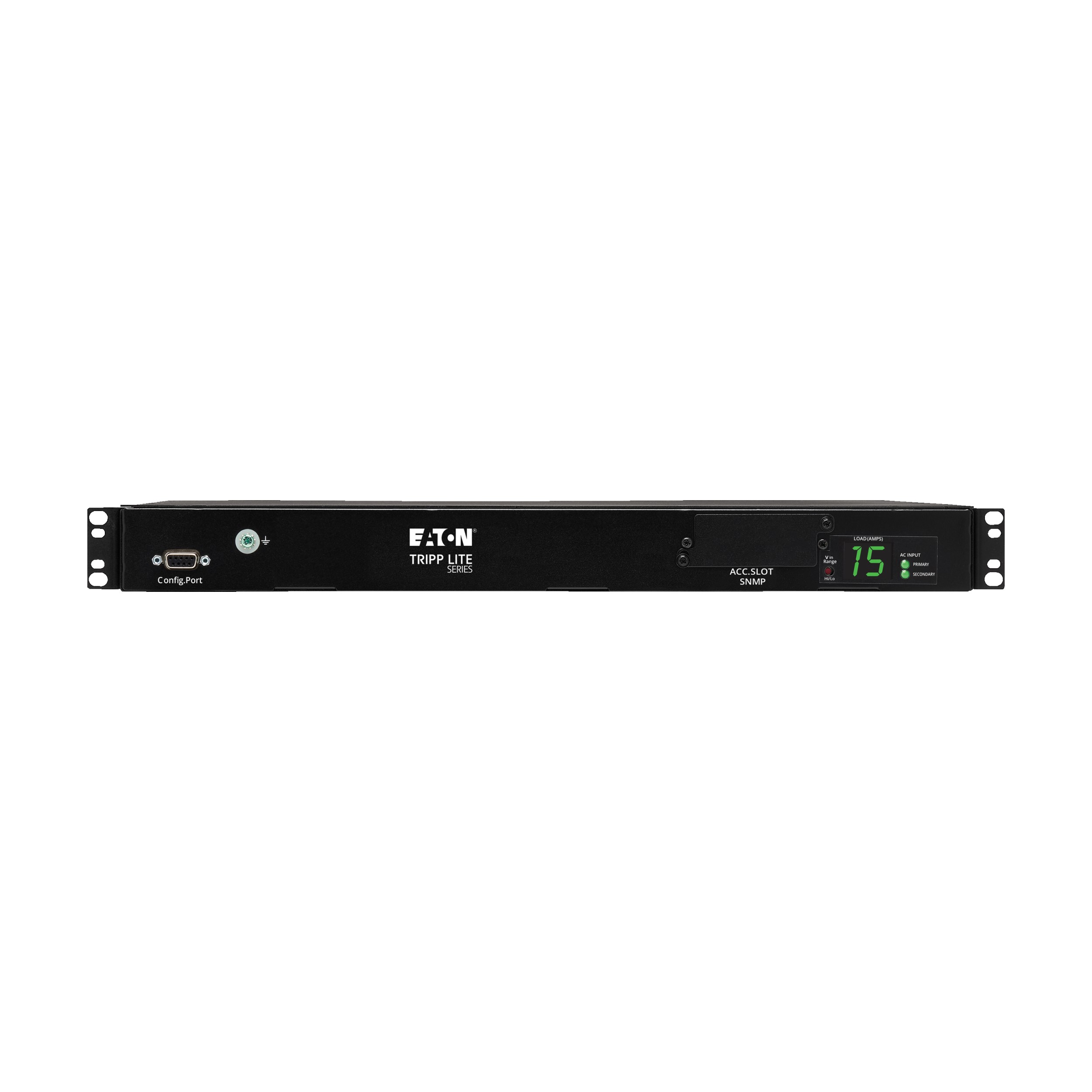 2.4kW Metered ATS PDU, Two 200-240V C14 Inlets, 10 C13 | Eaton