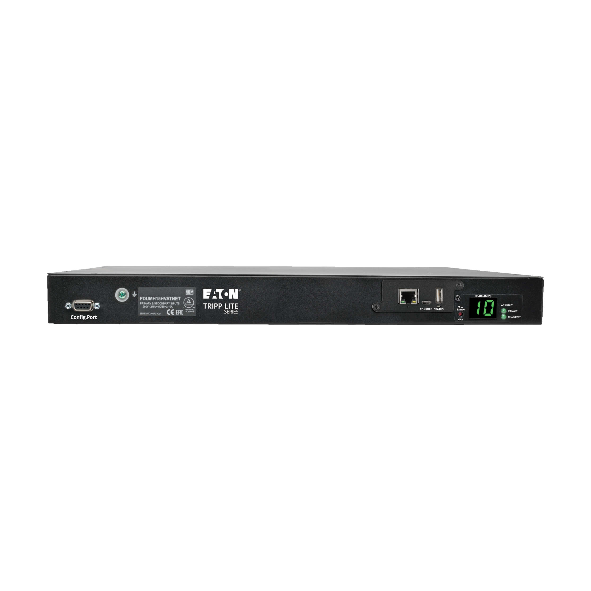 Switched PDU, 1U, 1-Phase, Horizontal, C13, C14 200-240V | Eaton