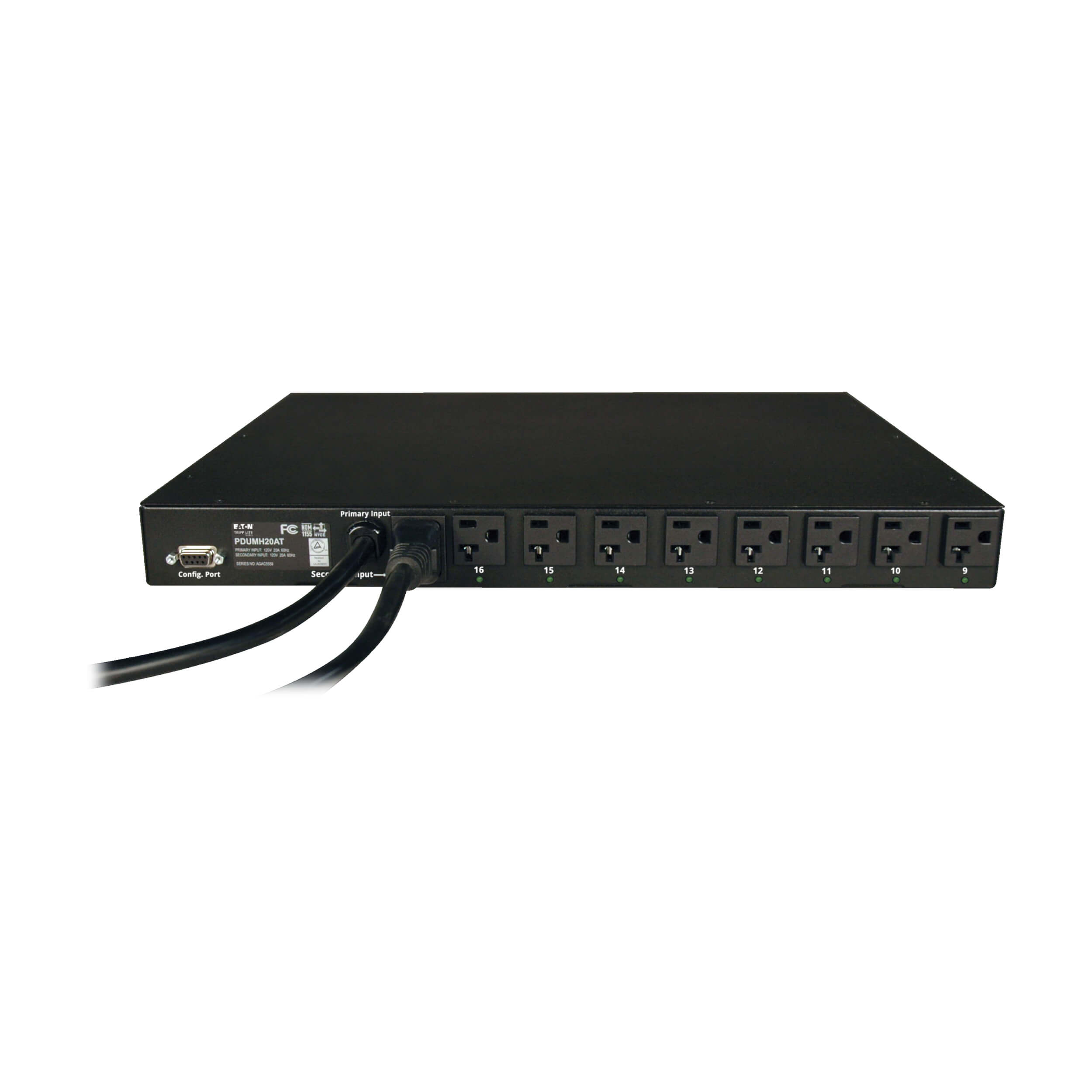 Single-Phase Metered PDU 120V, 16 5-15/20R Outlets, TAA | Eaton