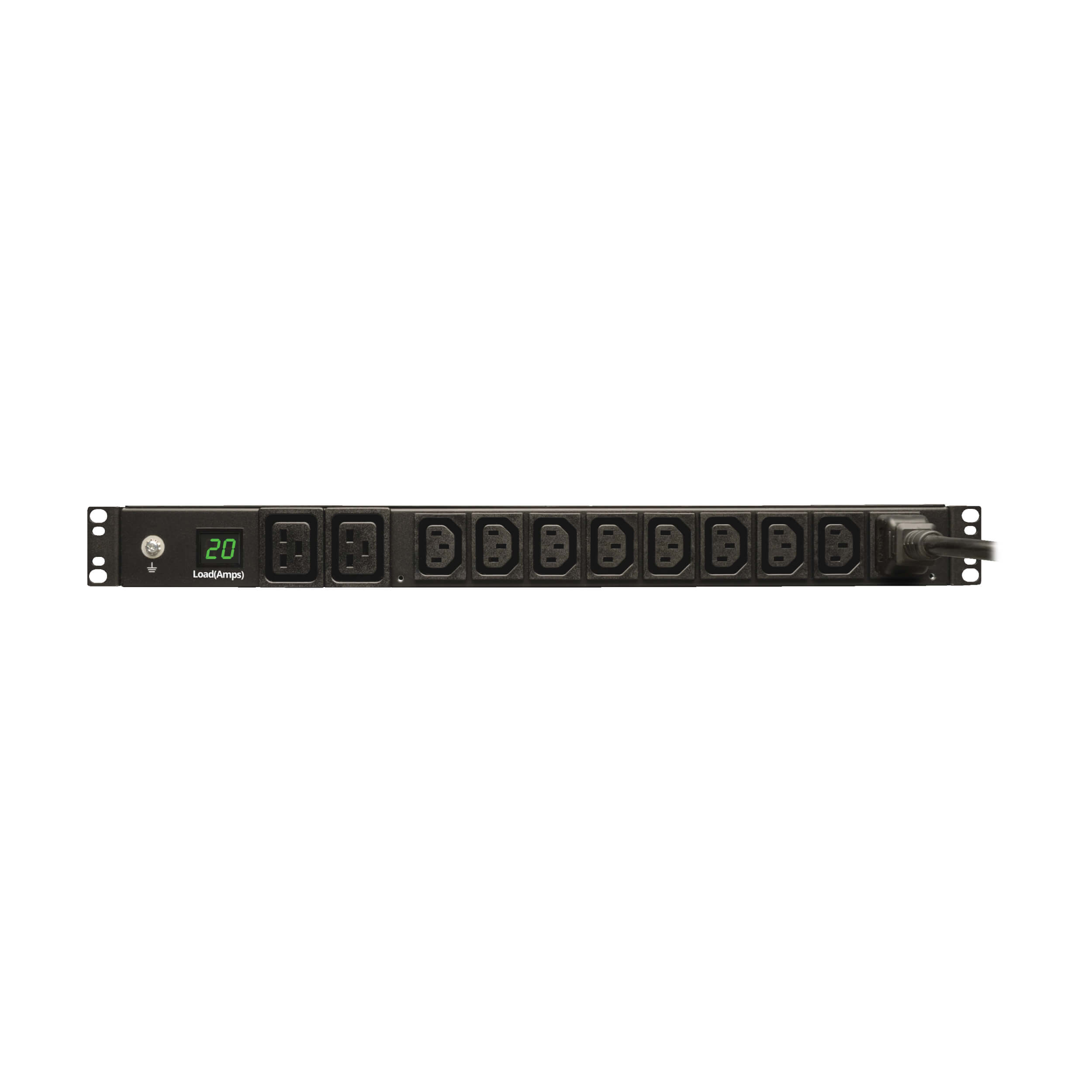 3.7kW Single-Phase Metered PDU, 208/230V (8 C13 & 2 C19), C20 / L6-20P ...
