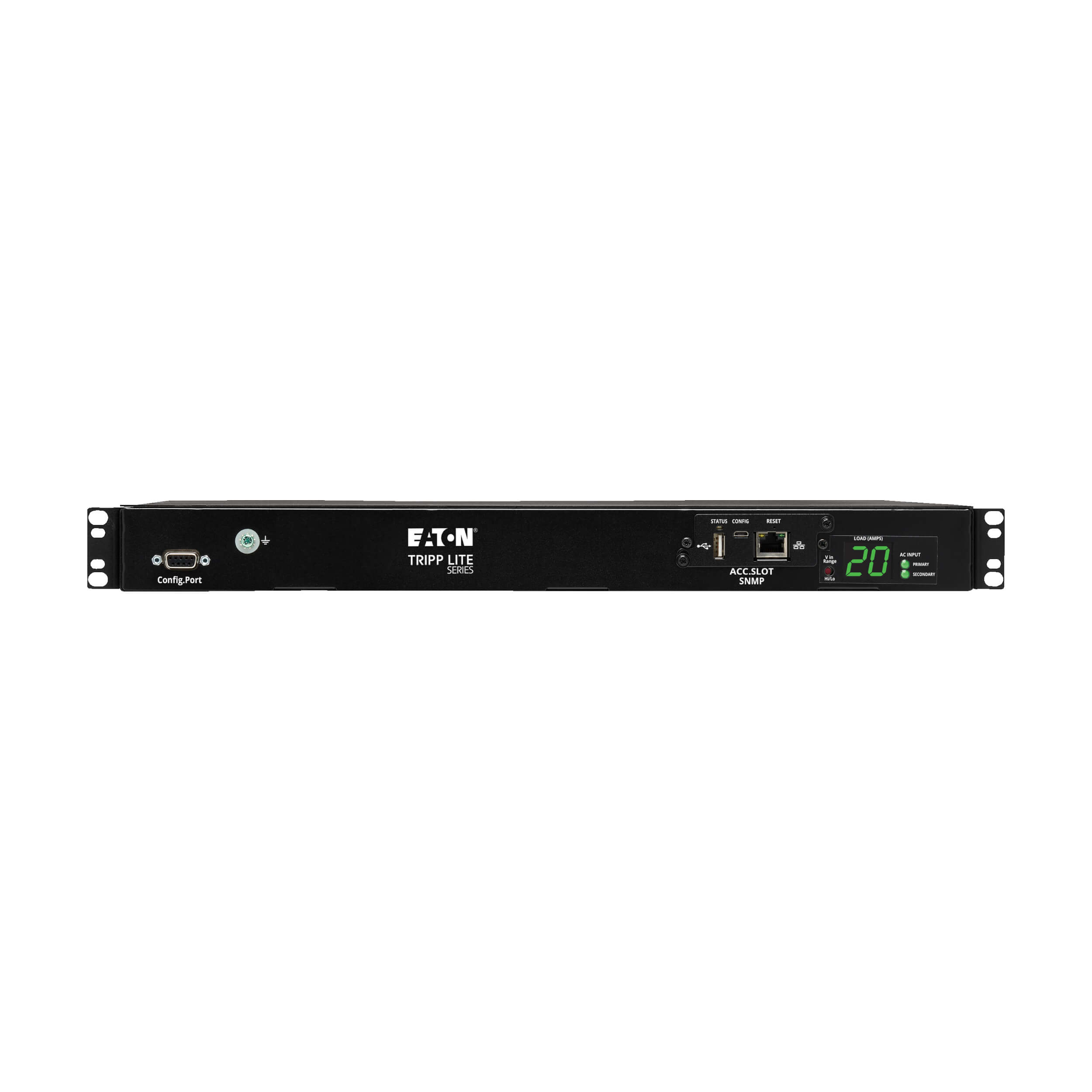 3.8kW Single-Phase Switched ATS PDU, Two 200-240V C20 Inlets, 8 C13 & 2 ...