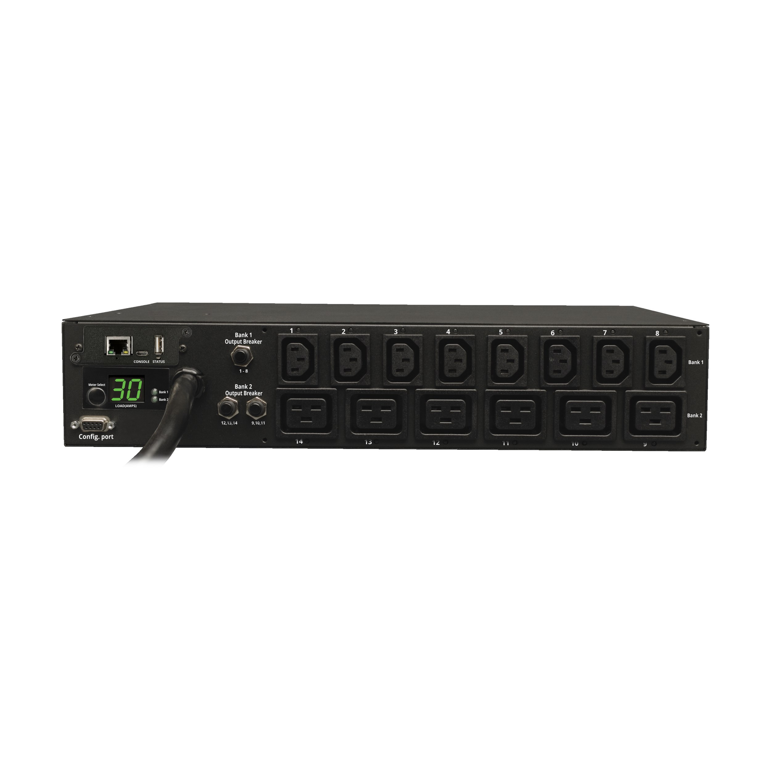 5.5kW Single-Phase Switched PDU, NIC, 208/230V Outlets (8 C13, 6 C19 ...