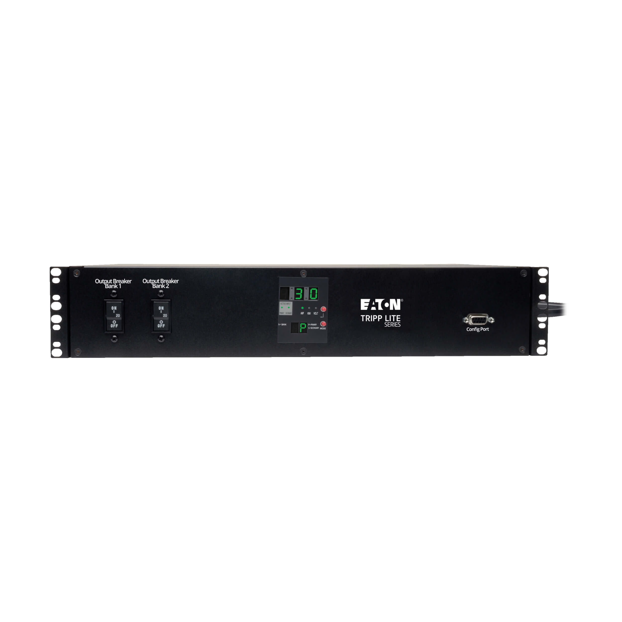 5.8kW Single-Phase Metered ATS PDU, Two 200-240V L6-30P Inputs, 16-C13 ...