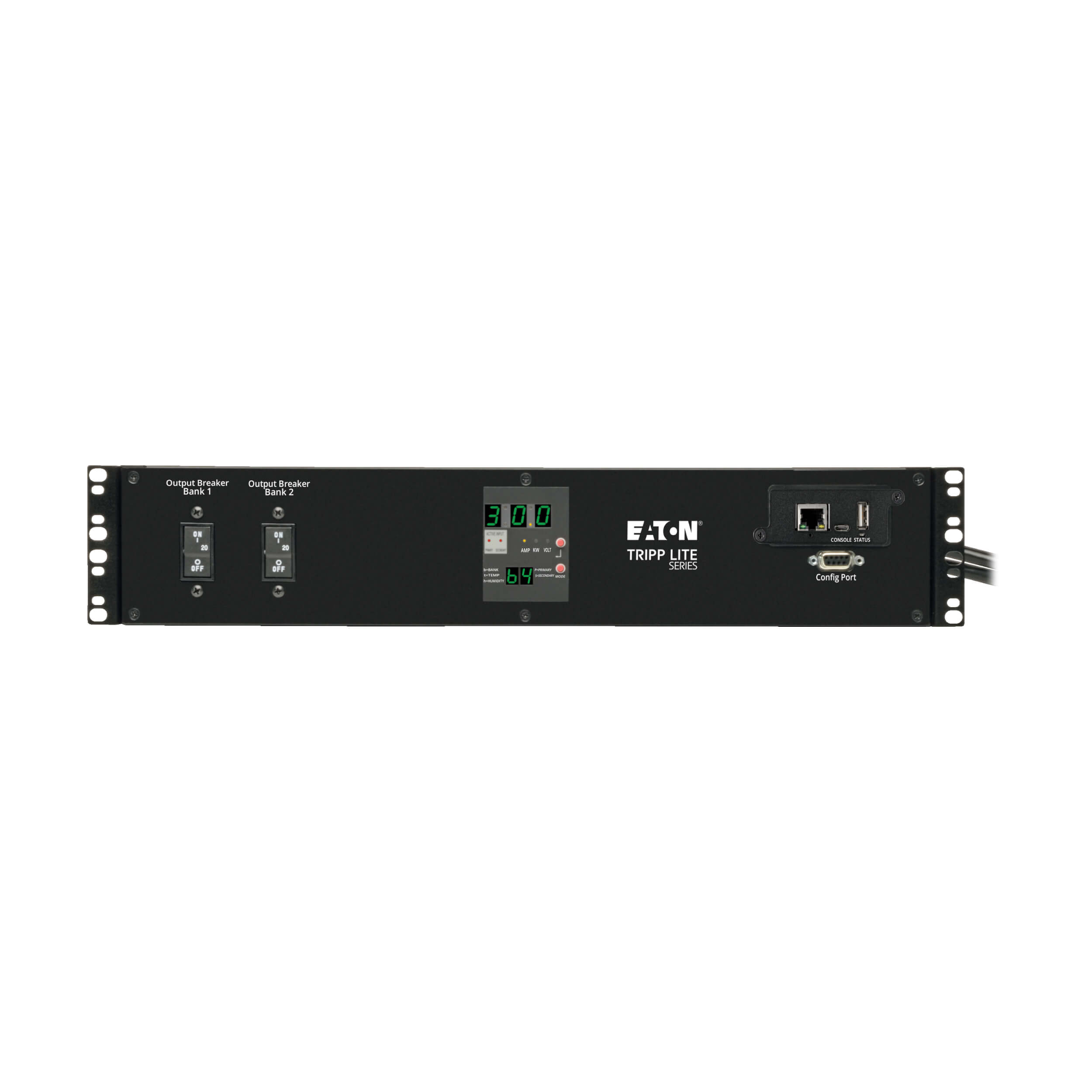 Single Phase ATS PDU, Switched, 2 L6-30P Cords, 2U, TAA | Eaton