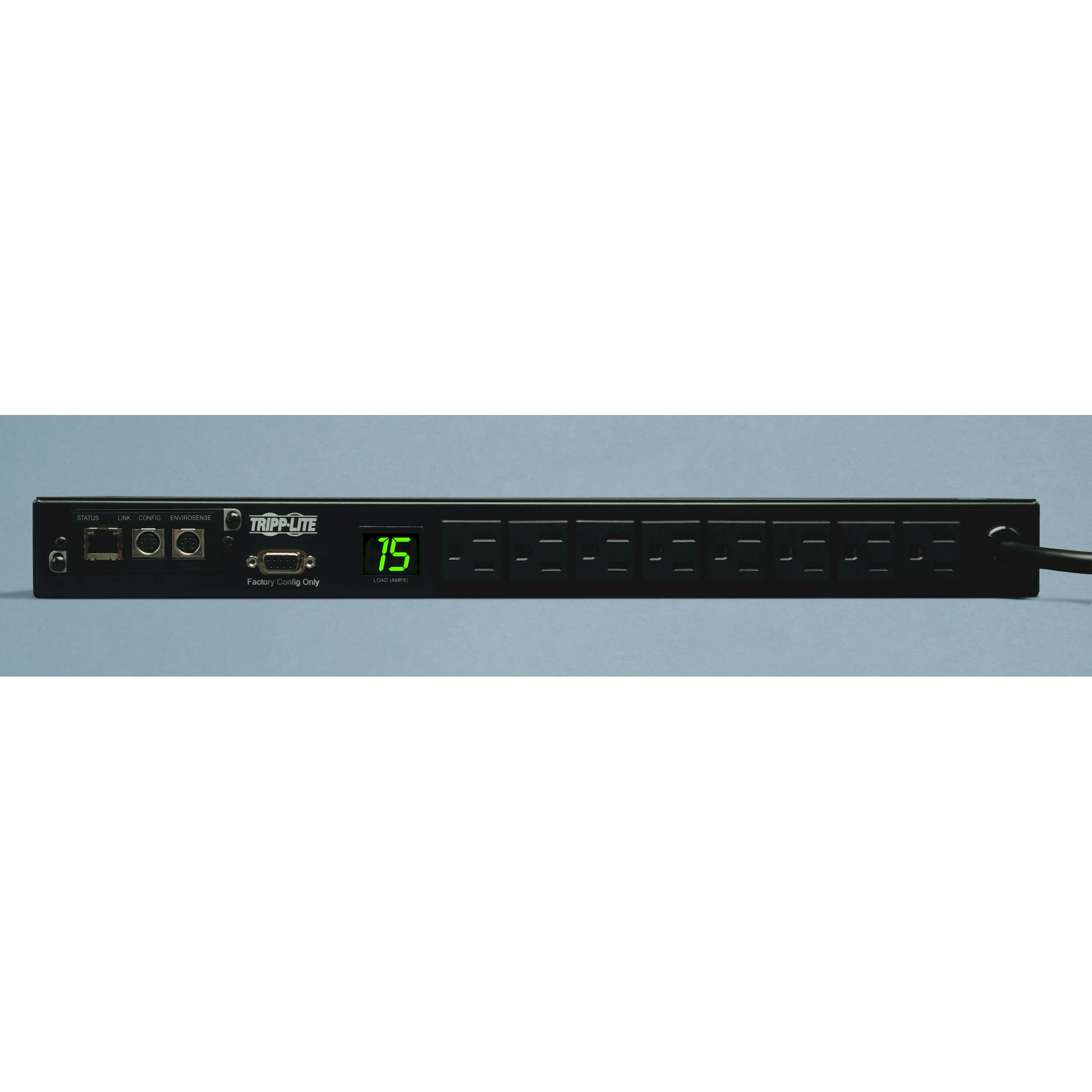 Single-Phase Monitored PDU 120V, 8 5-15R Outlets, 12-ft Cord, Rack ...