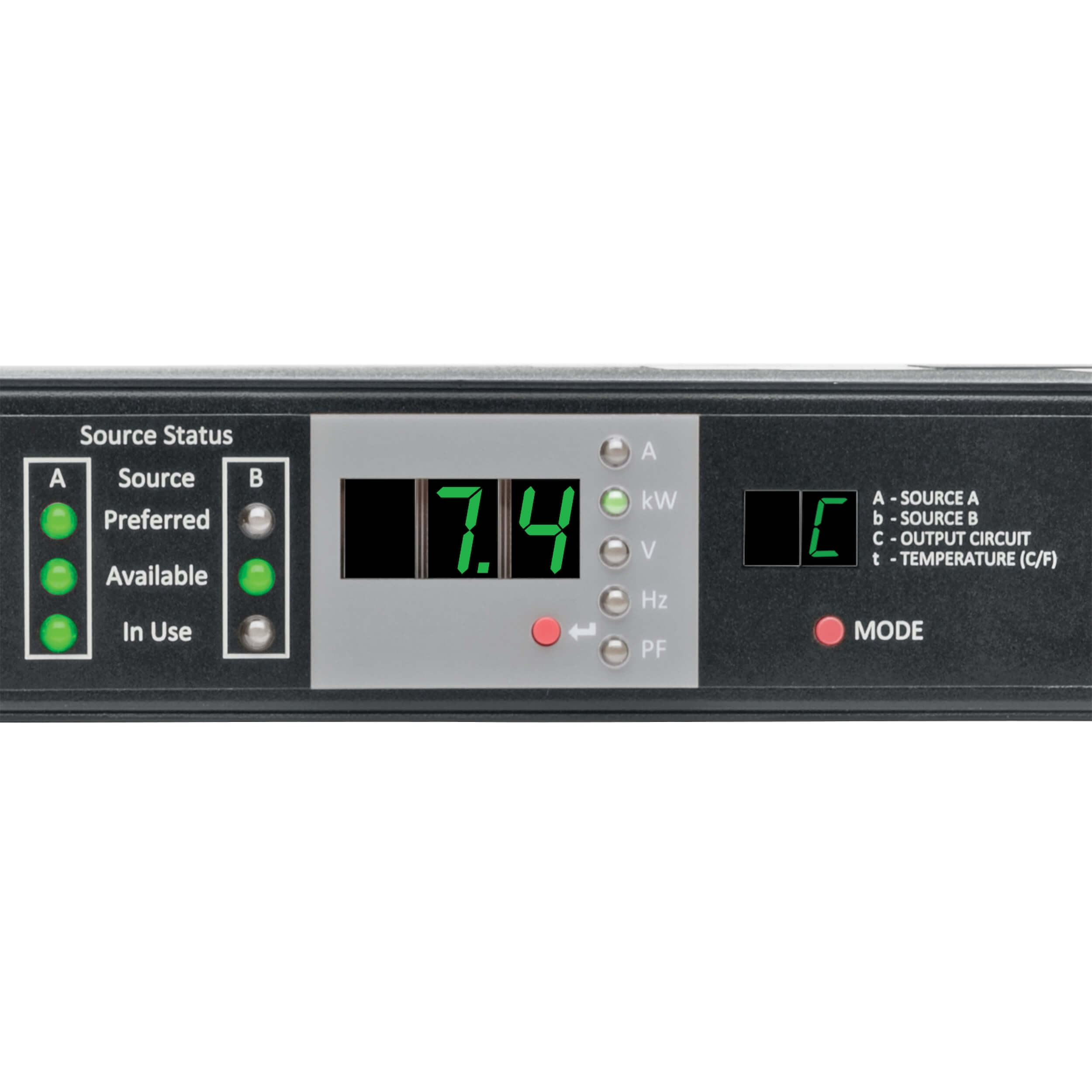 Single Phase PDU to IEC-309 32A (2P+E) (2), 1U, 10 ft | Eaton