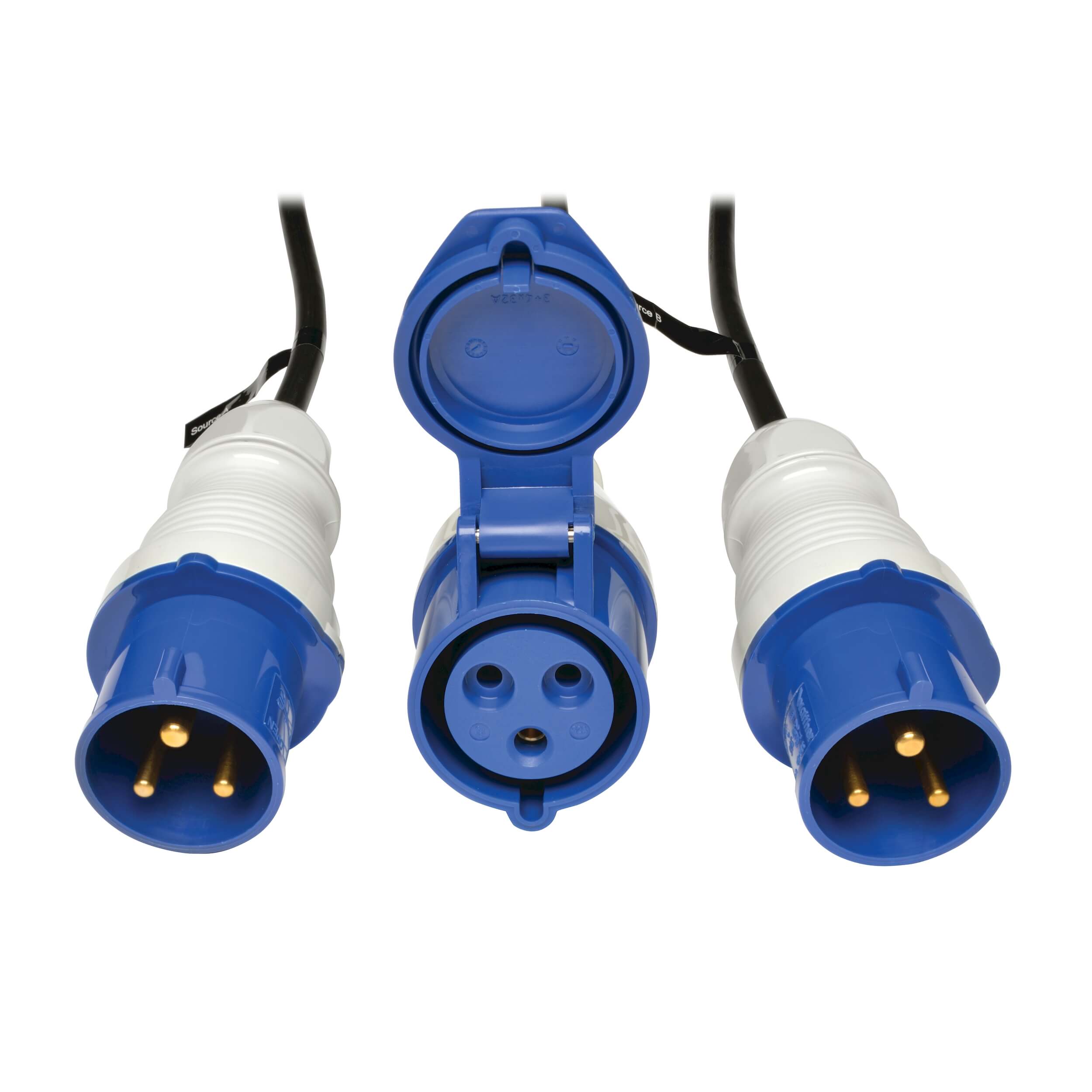 Single Phase PDU to IEC-309 32A (2P+E) (2), 1U, 10 ft | Eaton