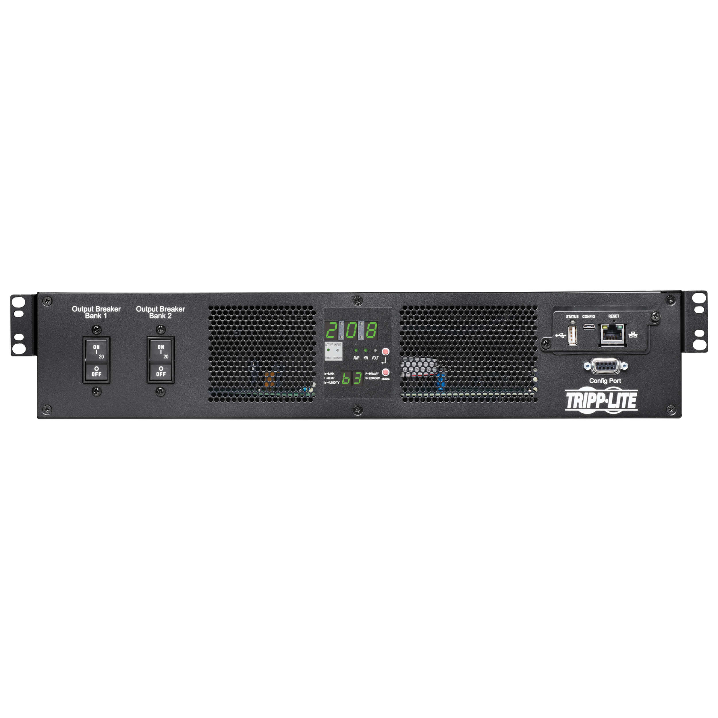 7.4kW Single-Phase Monitored PDU, ATS, 16x C13, 2x C19 Outlets, 2U, TAA ...