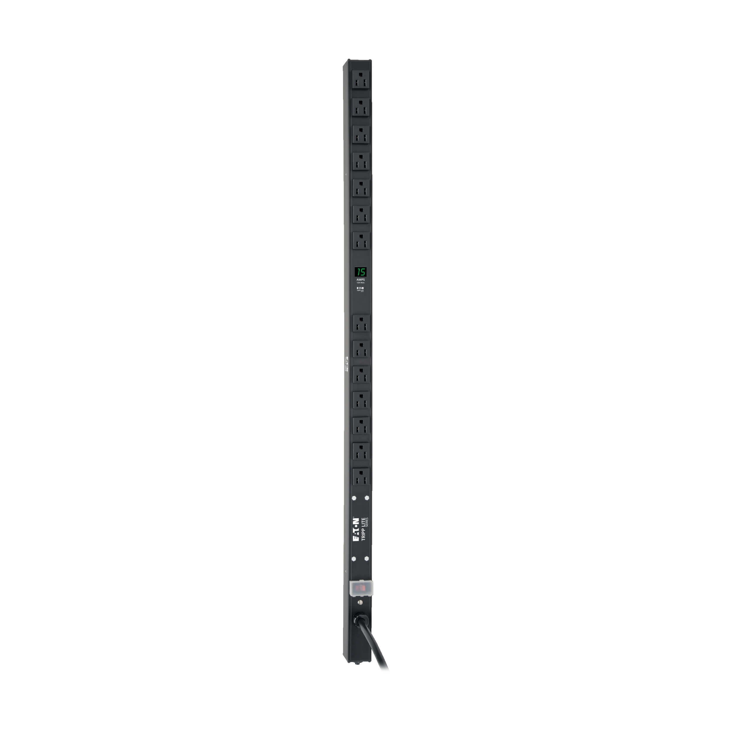 Single-Phase Metereed PDU 120V, 14 5-15R Outlets, 15-ft Cord, Vertical ...
