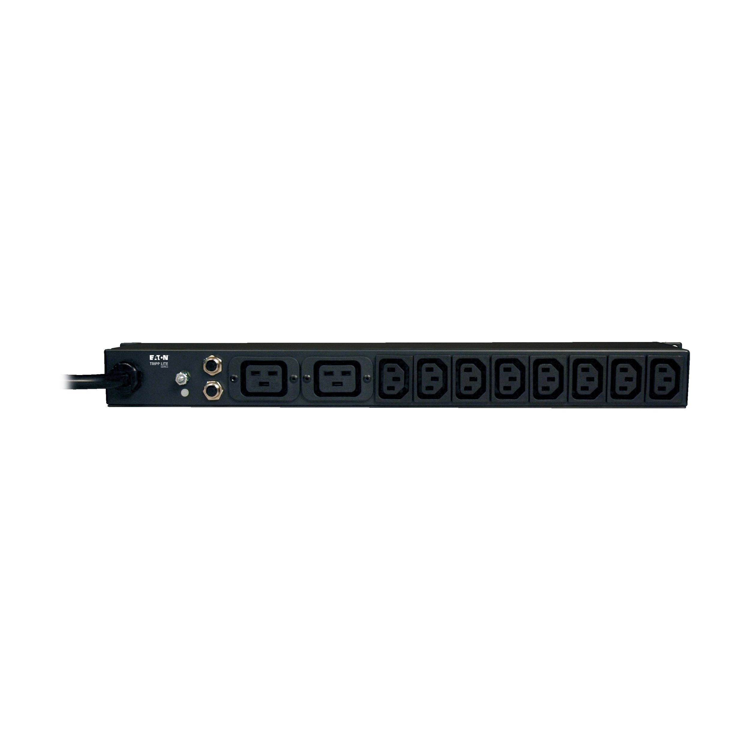 Single-Phase Basic PDU 120V, 12 C13 & 2 C19 Outlets, 10-ft Cord, Rack-Mount | Eaton