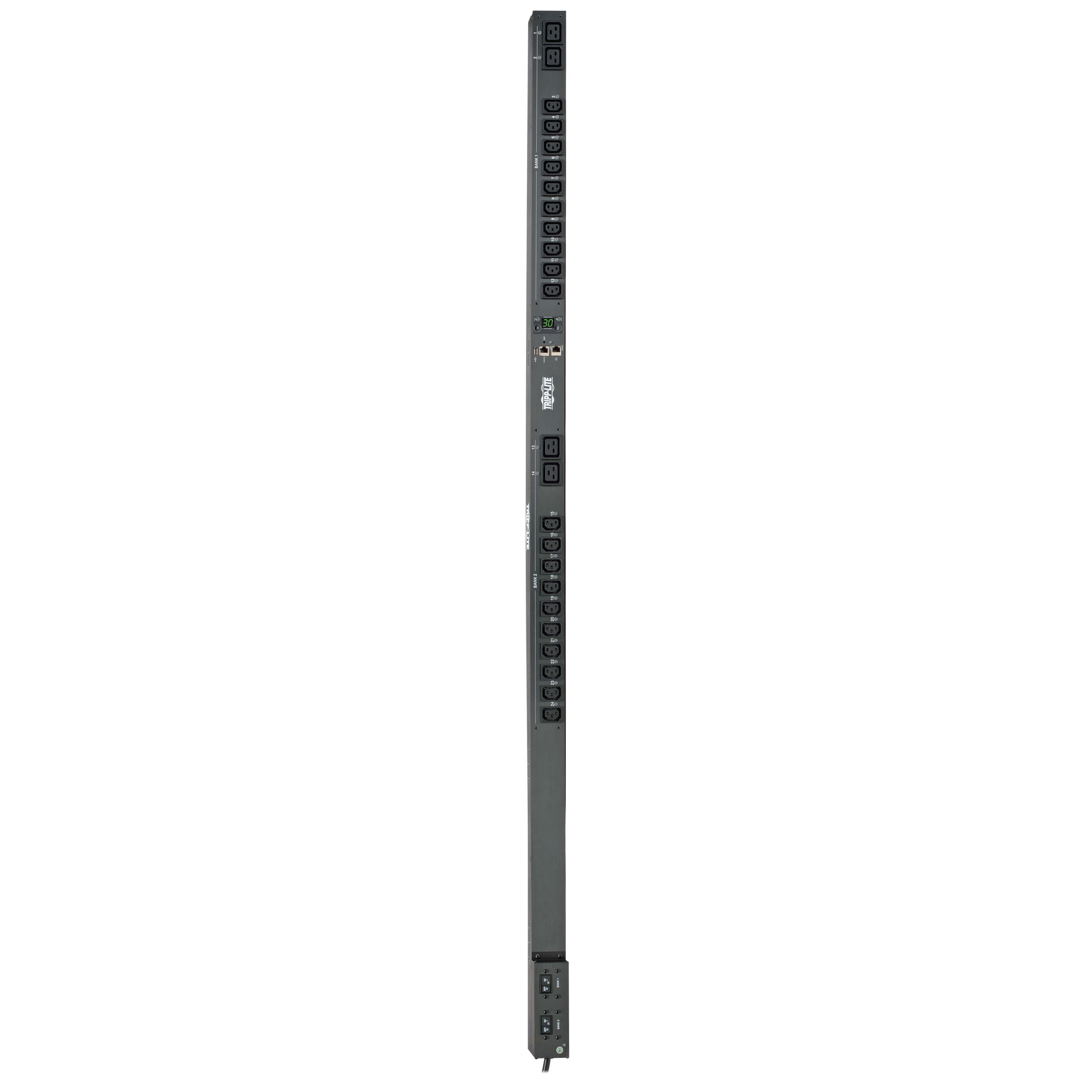 PDU With Monitored Outlets, 5.8kW Single-Phase 120V, C13 (20), C14 (4 ...