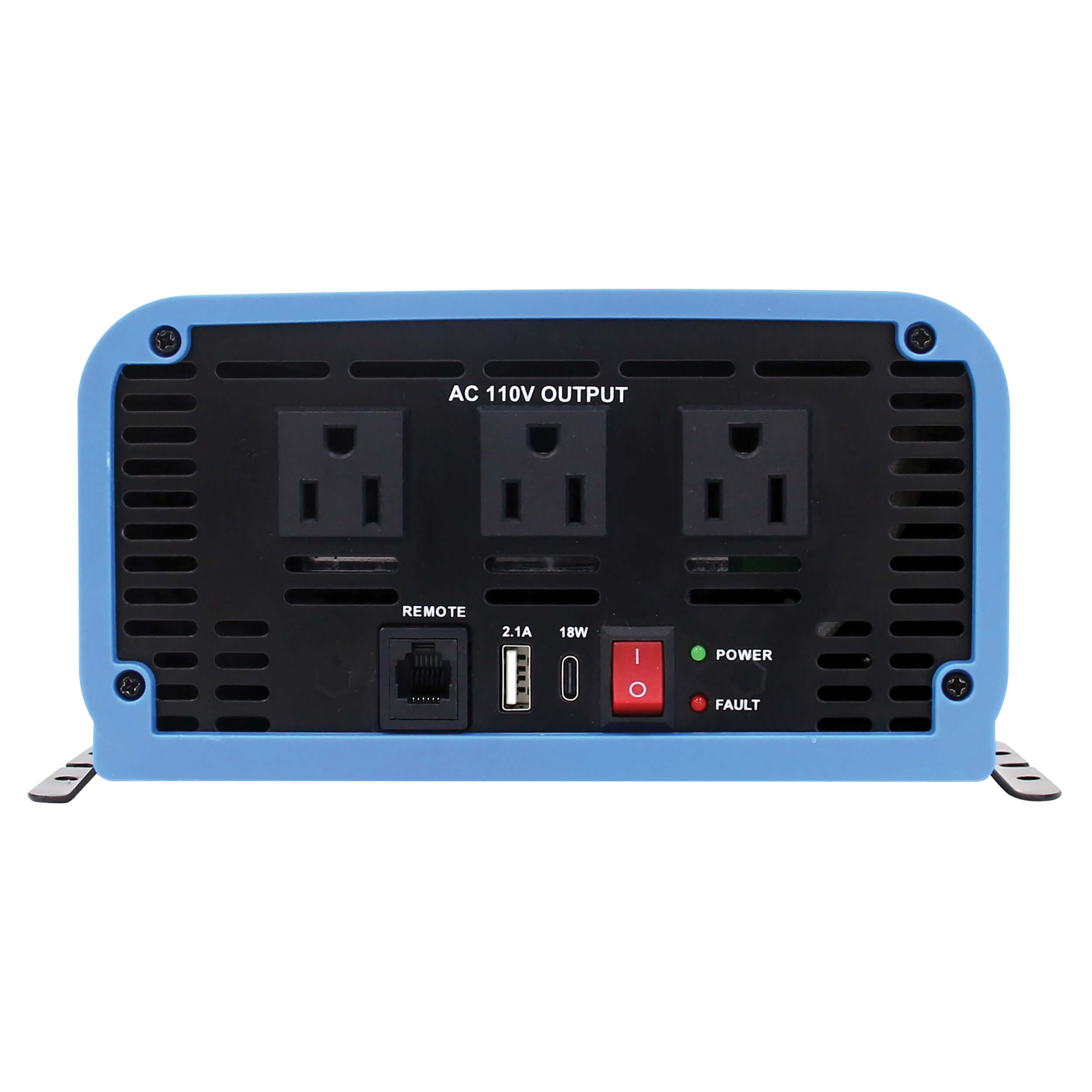 1000W Compact Power Inverter, 3x AC, USB Charging, Remote | Eaton