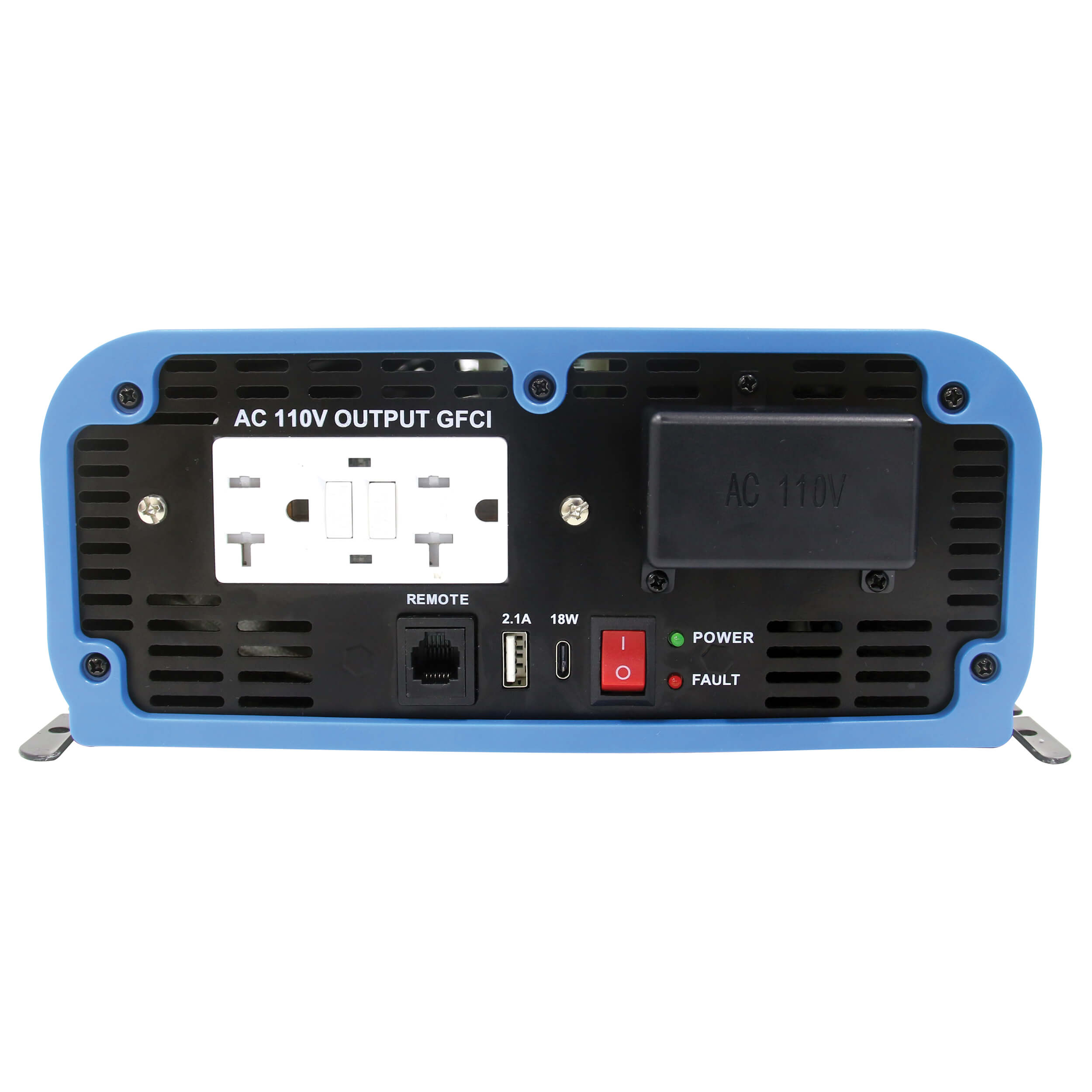 3000W Heavy-Duty Compact Power Inverter, 4x AC, USB Charging, Remote ...