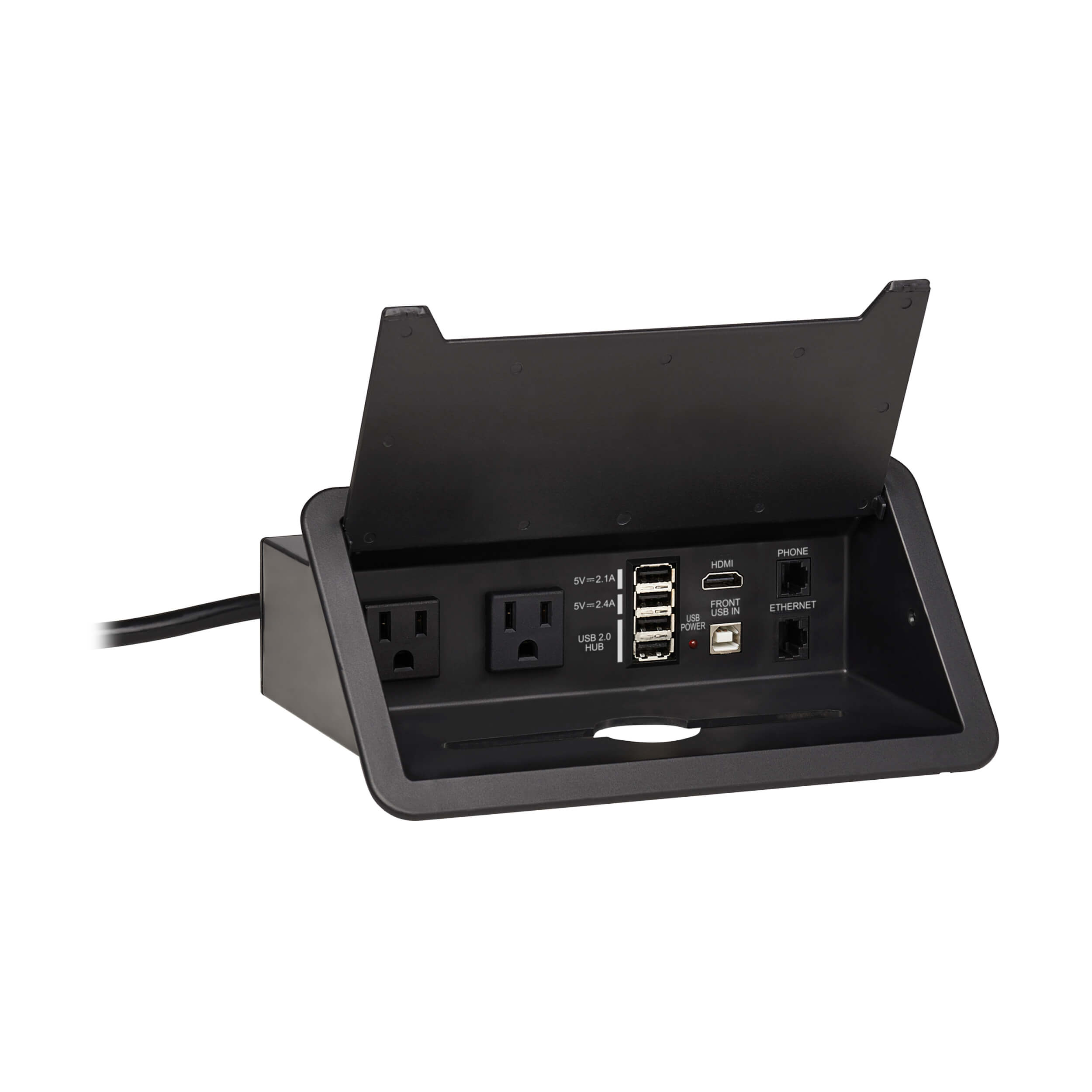 Power Strip 2 Outlet, 10-ft Cord, RJ45, RL11, HDMI, USB | Eaton