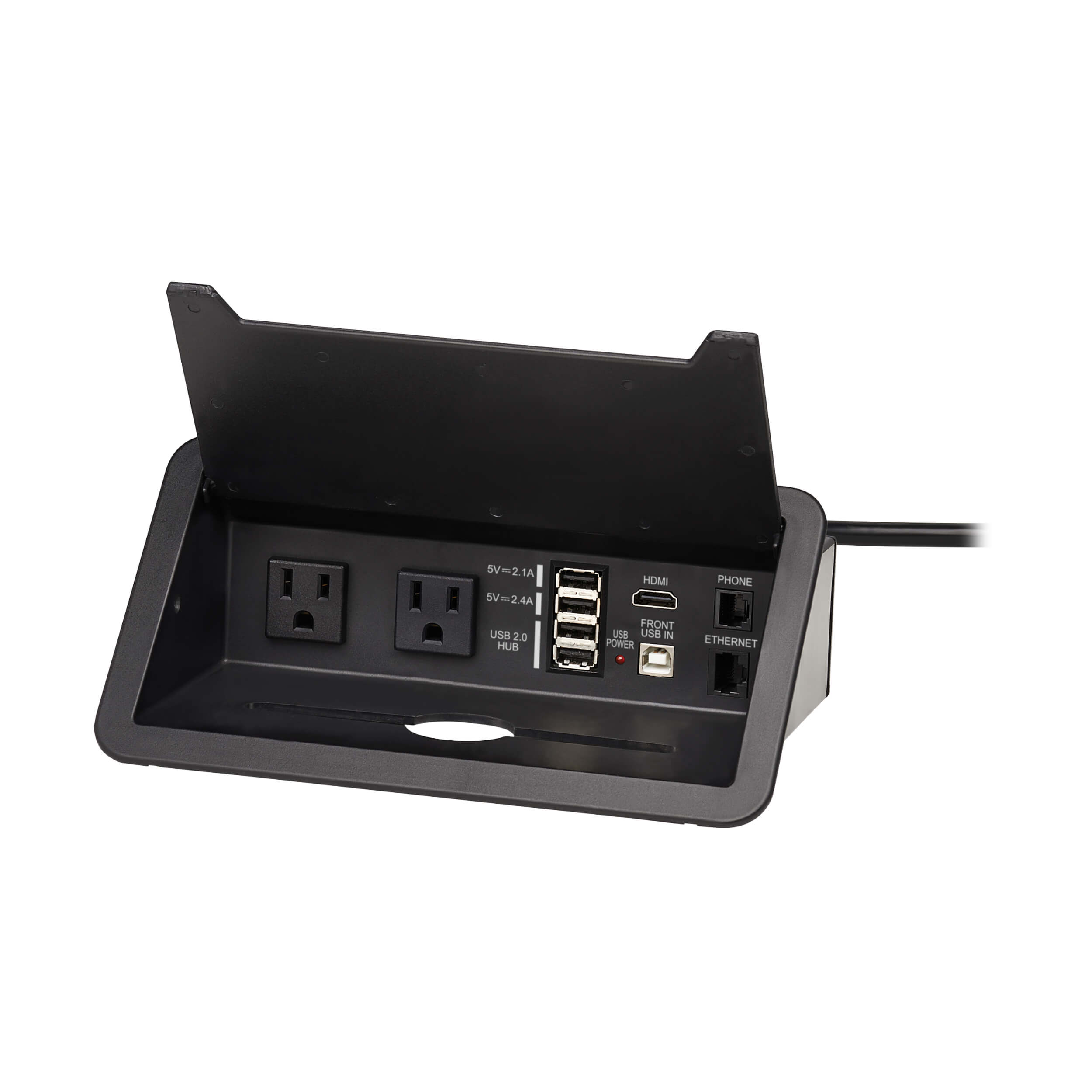 Power Strip 2 Outlet, 10-ft Cord, RJ45, RL11, HDMI, USB | Eaton