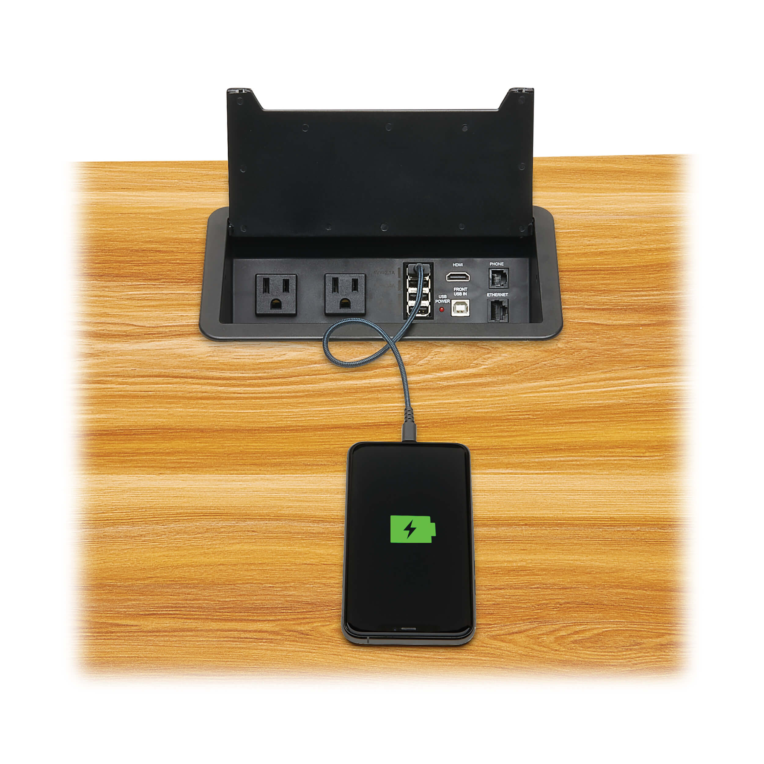 Power Strip 2 Outlet, 10-ft Cord, RJ45, RL11, HDMI, USB | Eaton