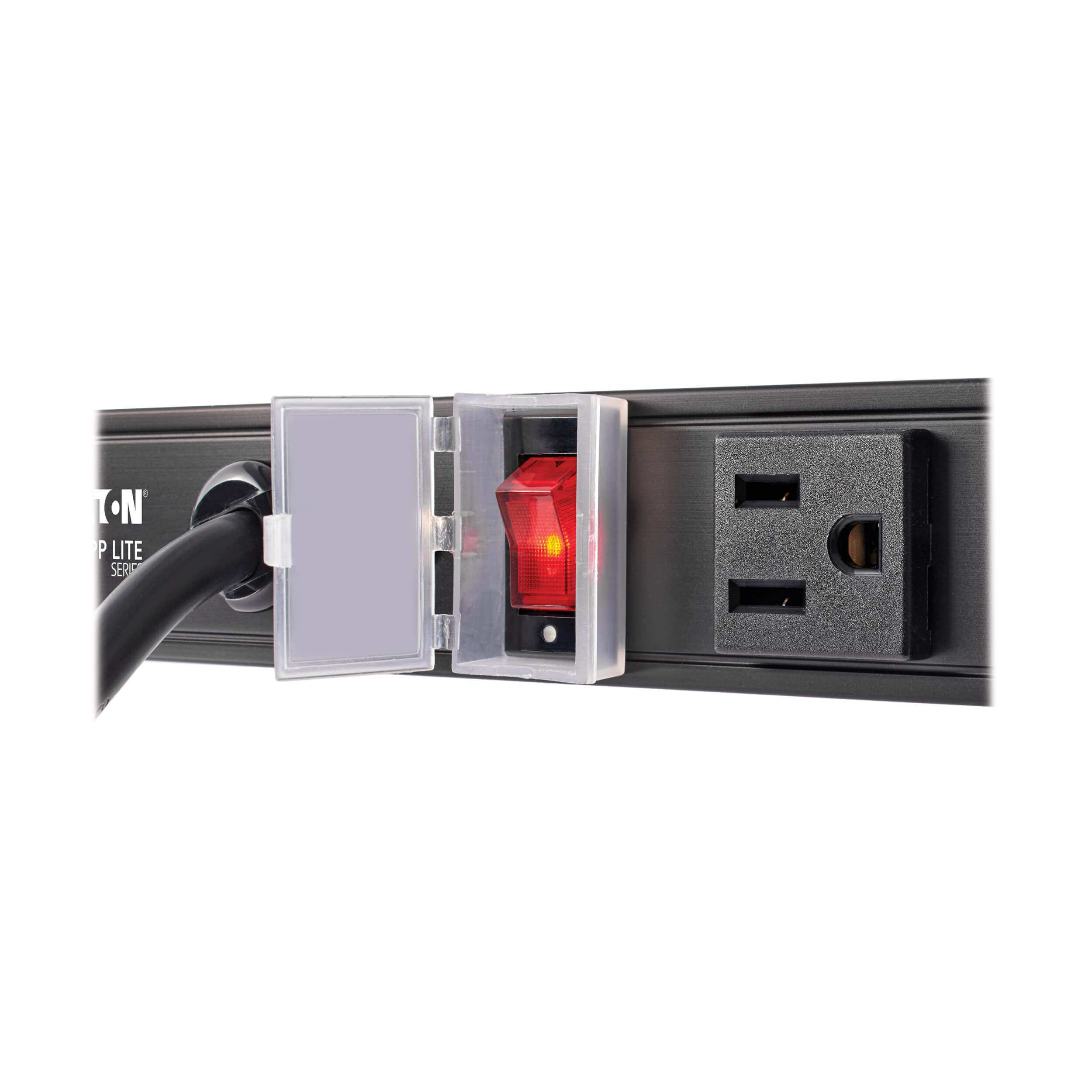 Power Strip, 8 5-15P Outlets 120V 15 ft. Cord, Black | Eaton