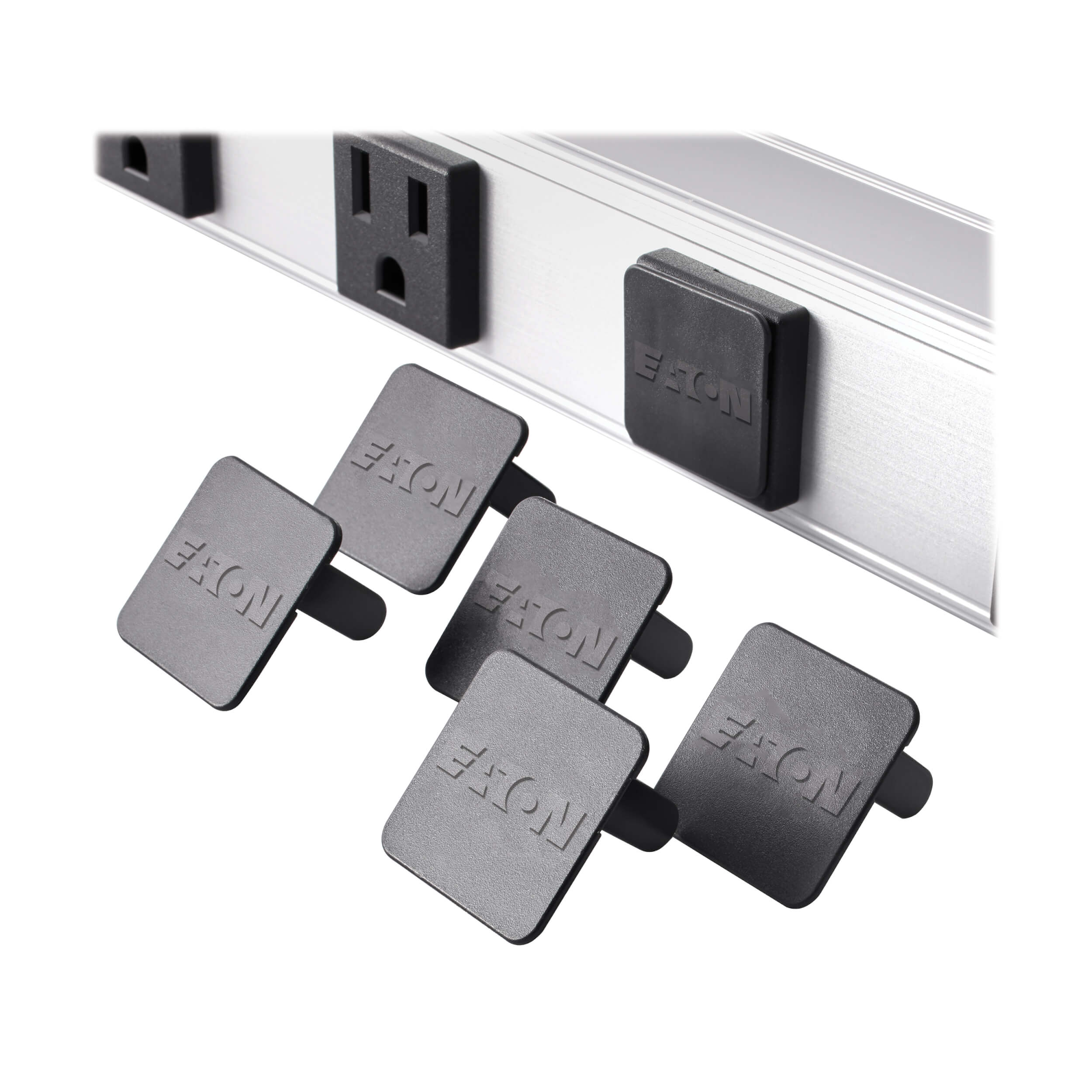 8 Right Angle Outlet Vertical Power Strip, 120V, 15ft Cord | Eaton