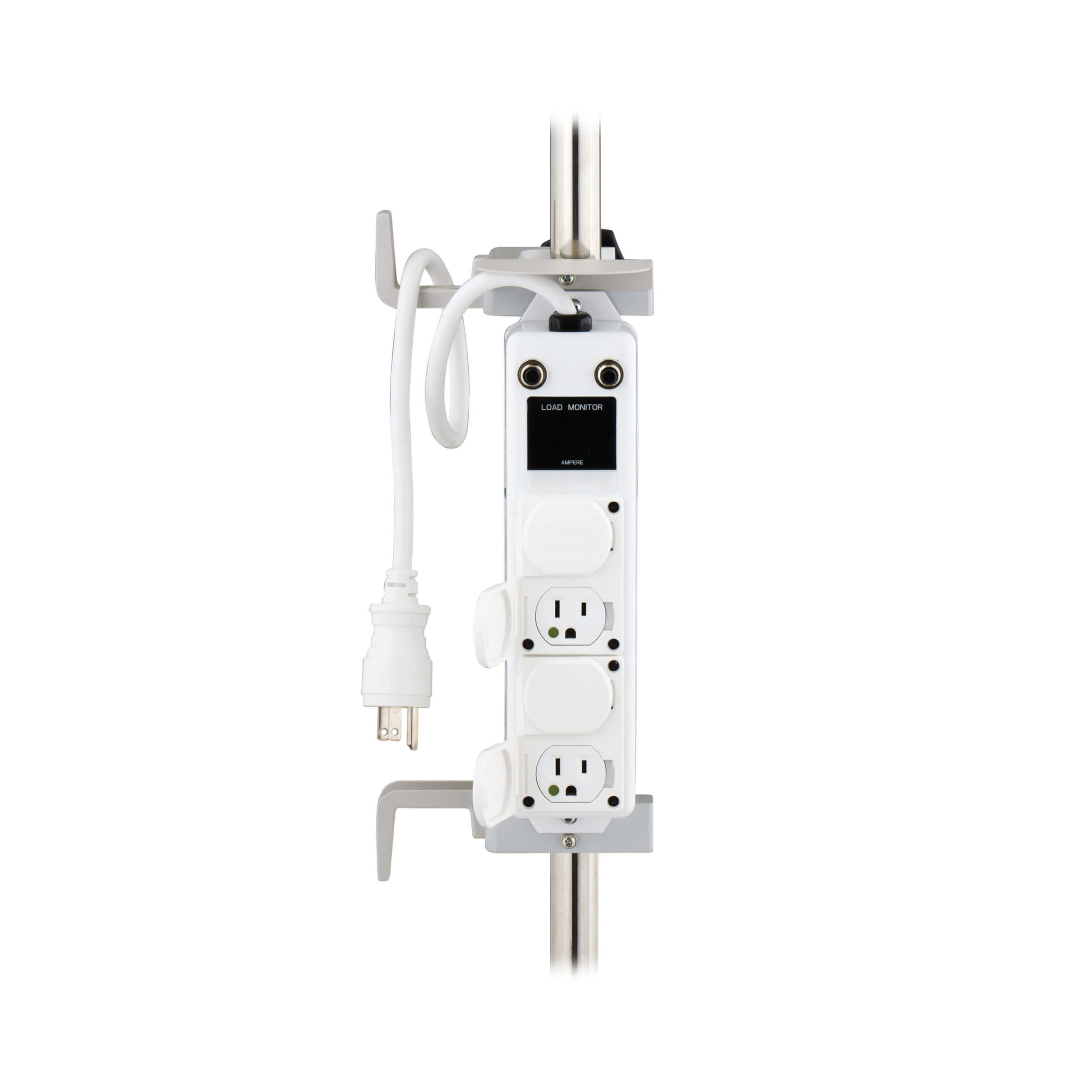Medical-Grade Power Strip, UL 1363A, 4 Outlets, 2ft Cord, Load Monitor ...