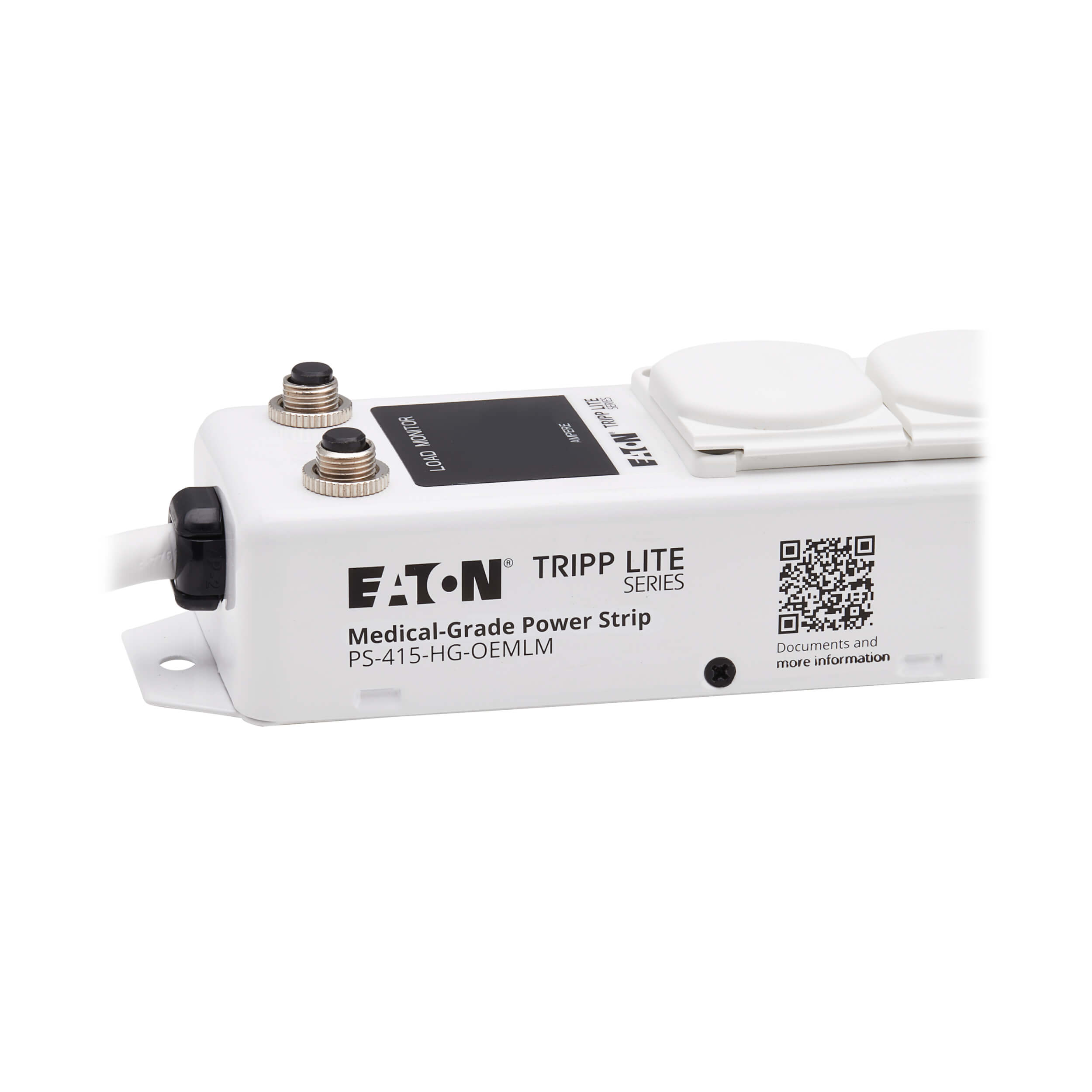 Medical-Grade Power Strip, UL 1363A, 4 Outlets, 2ft Cord, Load Monitor | Eaton